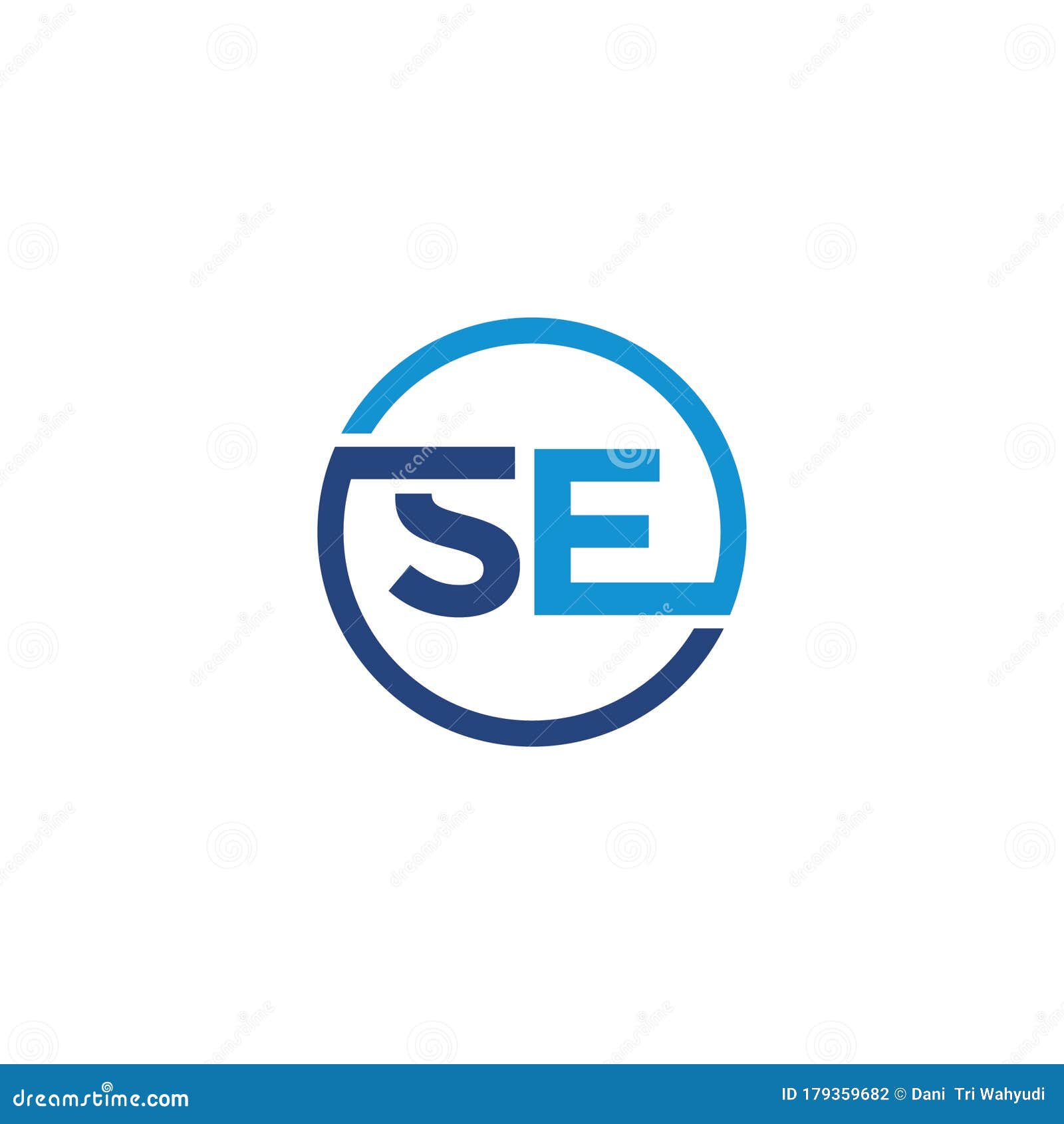 SE Letter Logo Icon Design Template Elements Stock Vector ...
