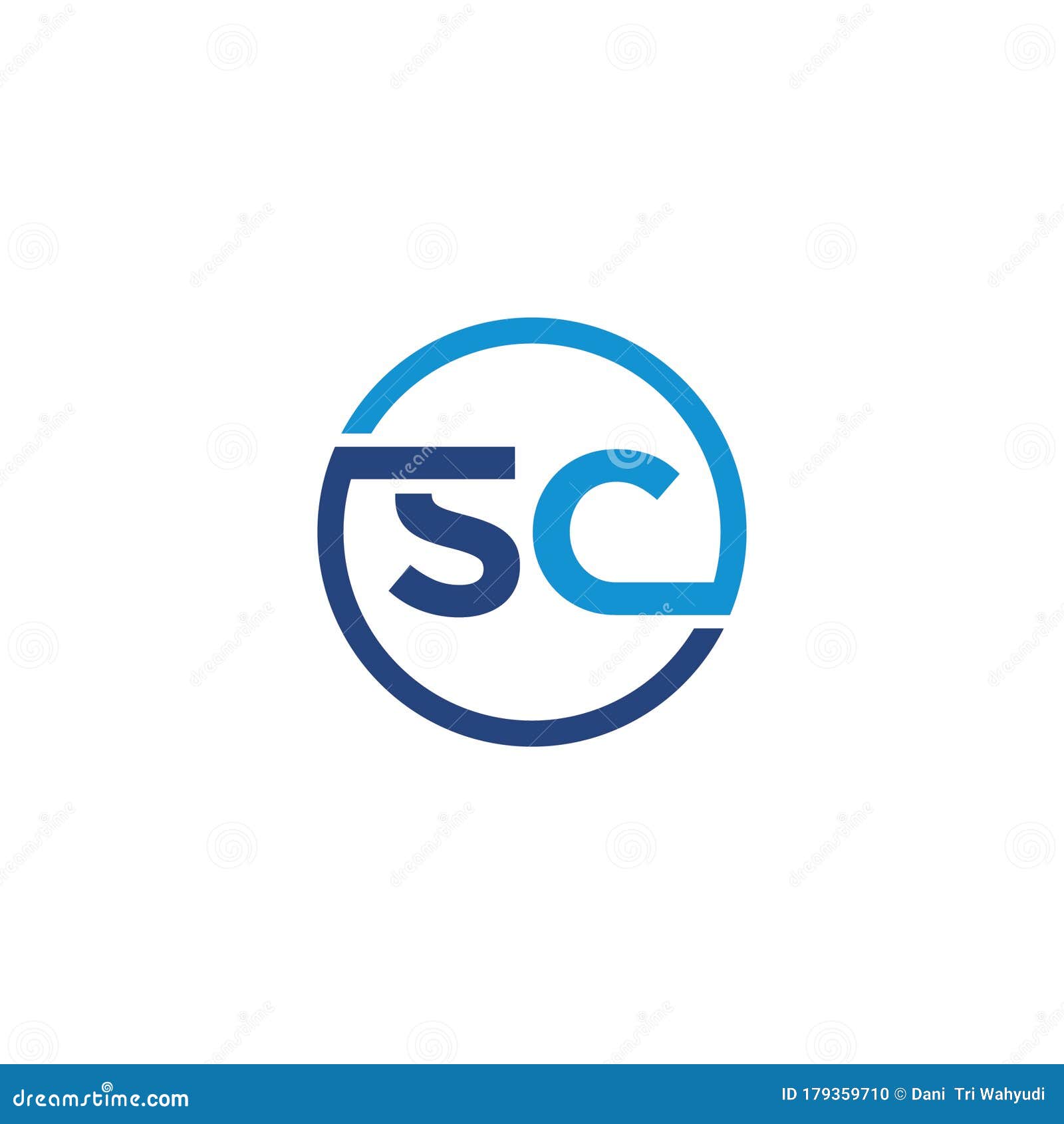 SC Letter Logo Icon Design Template Elements Stock Vector ...