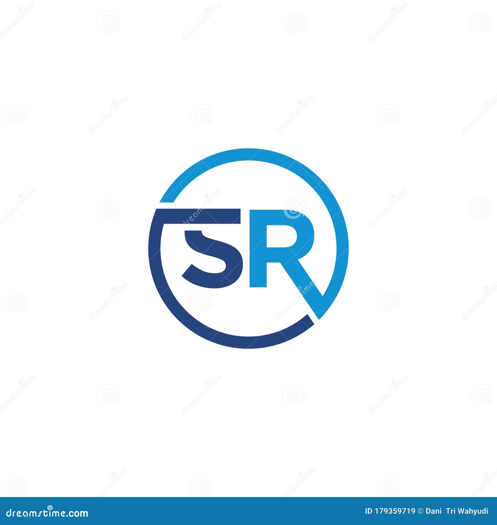 SR Letter Logo Icon Design Template Elements Stock Vector ...