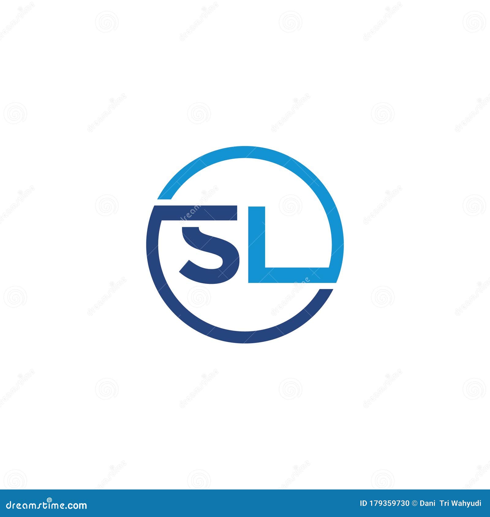 SL Letter Logo Icon Design Template Elements Stock Vector ...