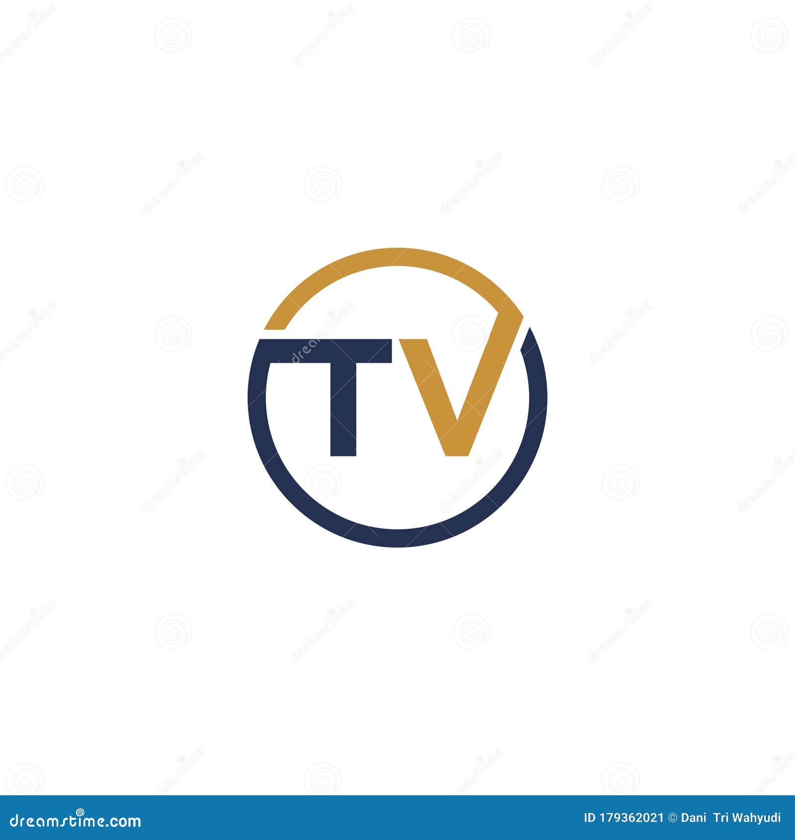TV Letter Logo Icon Design Template Elements Stock Vector ...