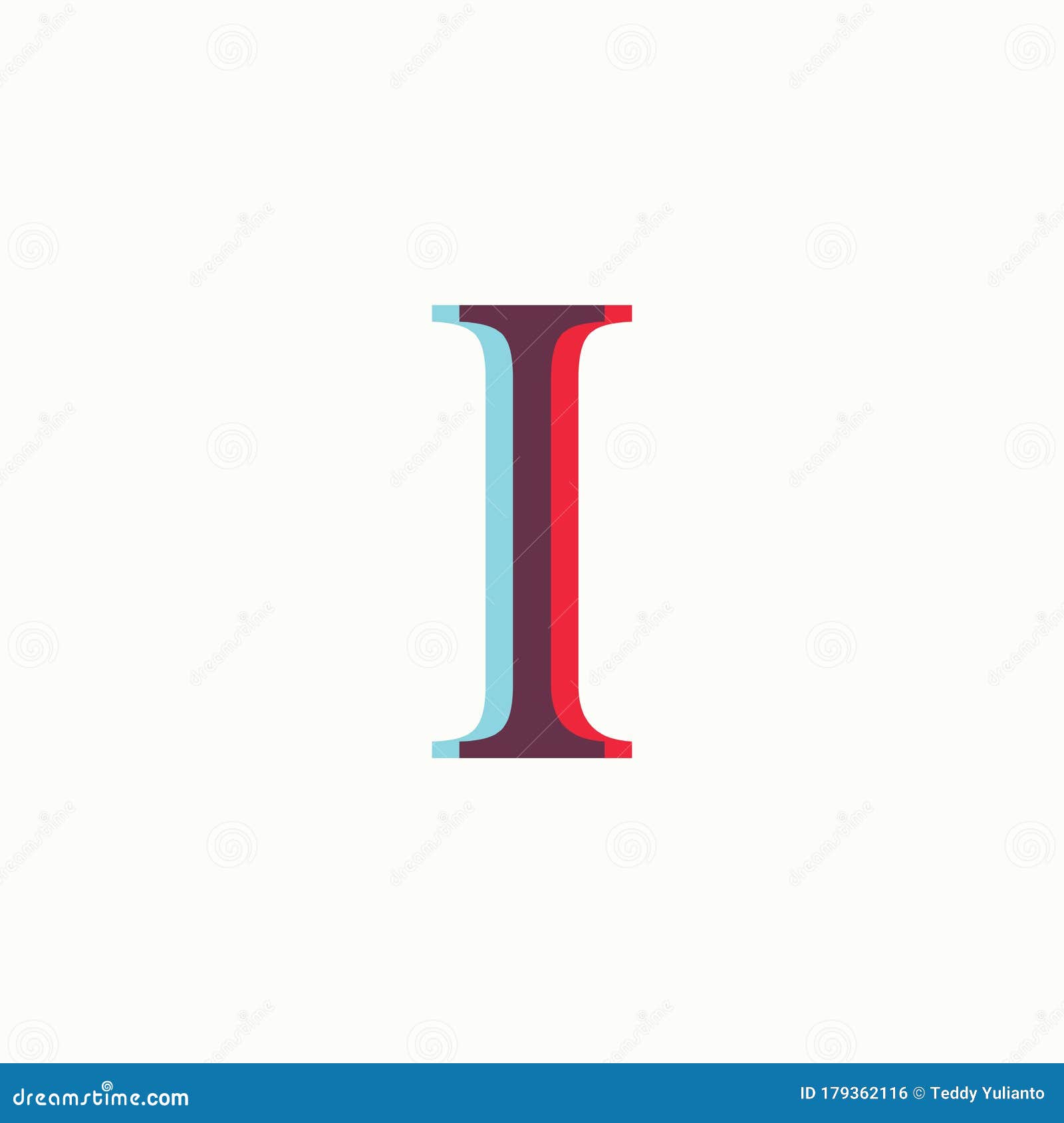 Unique Initial Letter I Logo Stock Vector - Illustration of classic ...