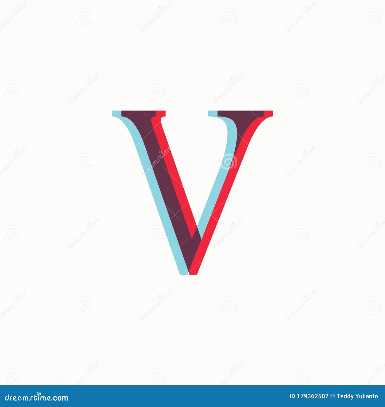 Unique Initial Letter V Logo Stock Vector - Illustration of glyph ...
