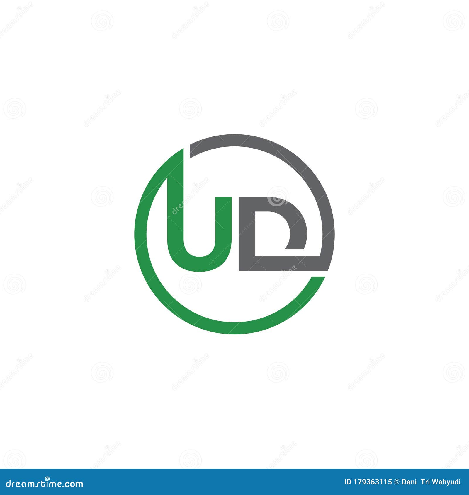 UD Letter Logo Icon Design Template Elements Stock Vector ...