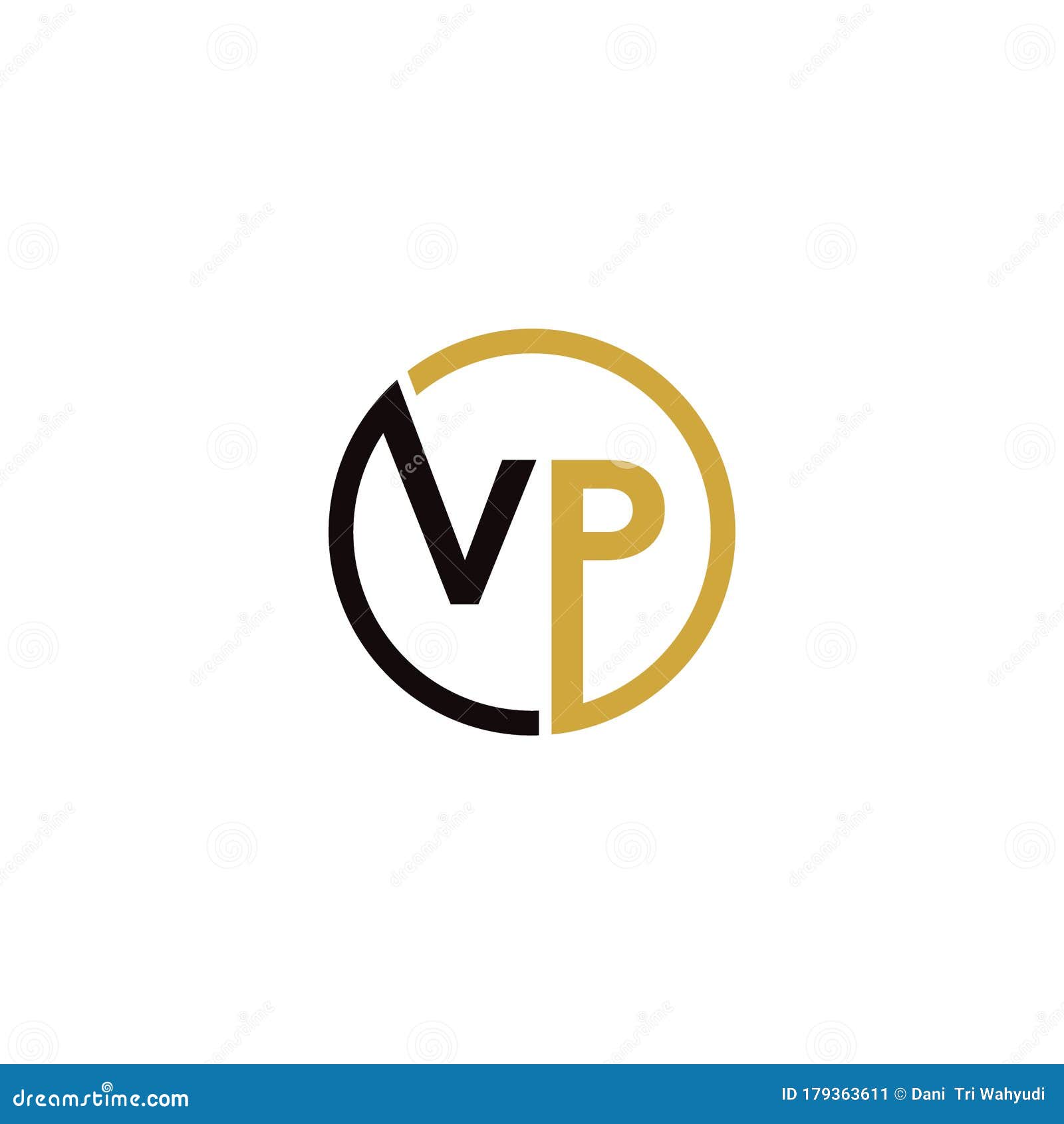 VP Letter Logo Icon Design Template Elements Stock Vector ...