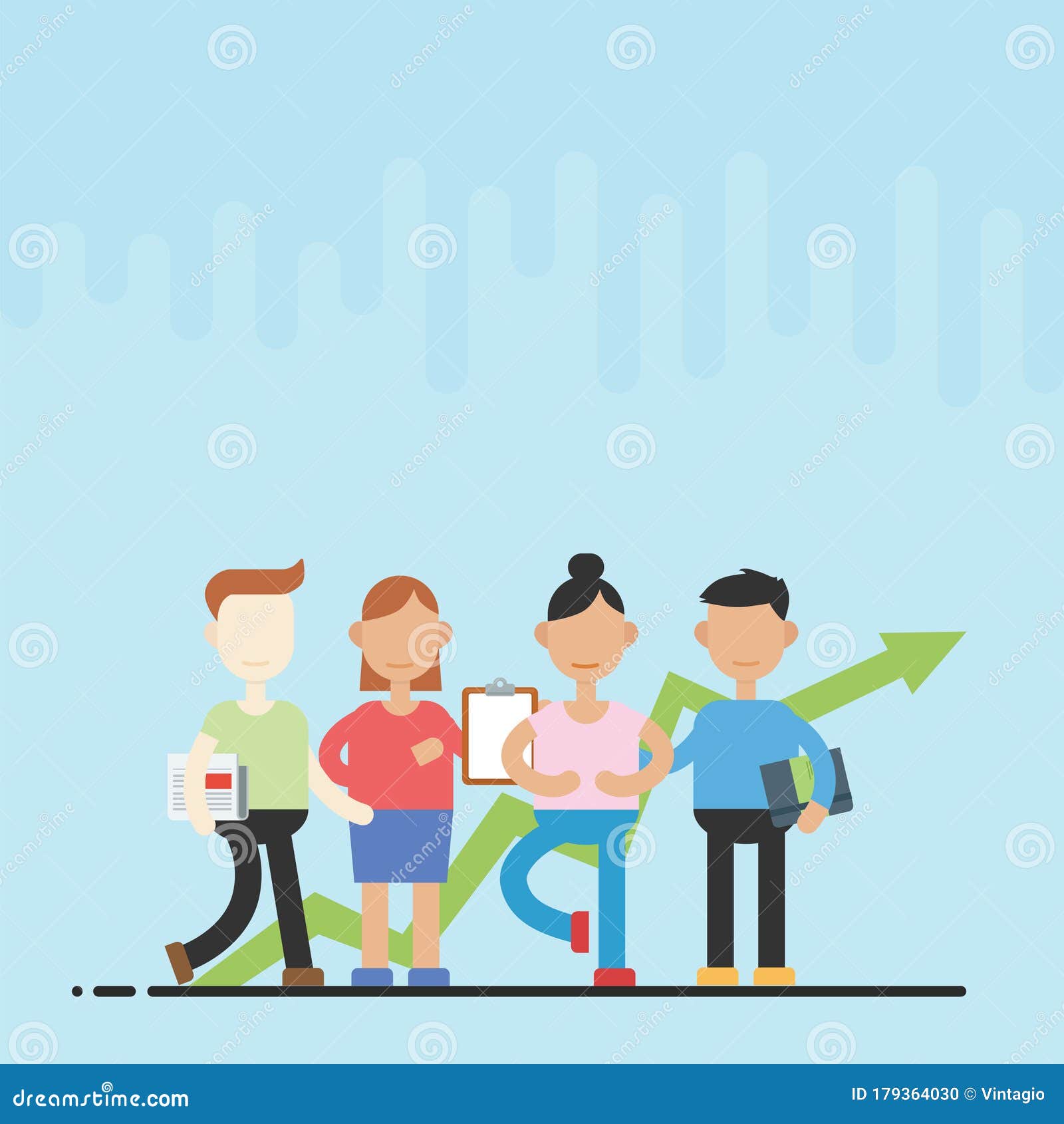 People success stock vector. Illustration of smile, business - 179364030