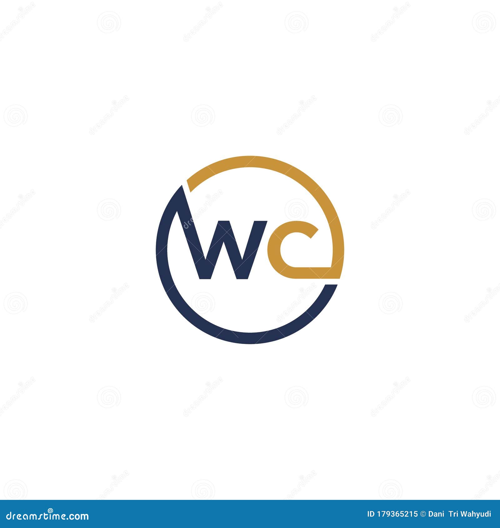 WC Letter Logo Icon Design Template Elements Stock Vector ...