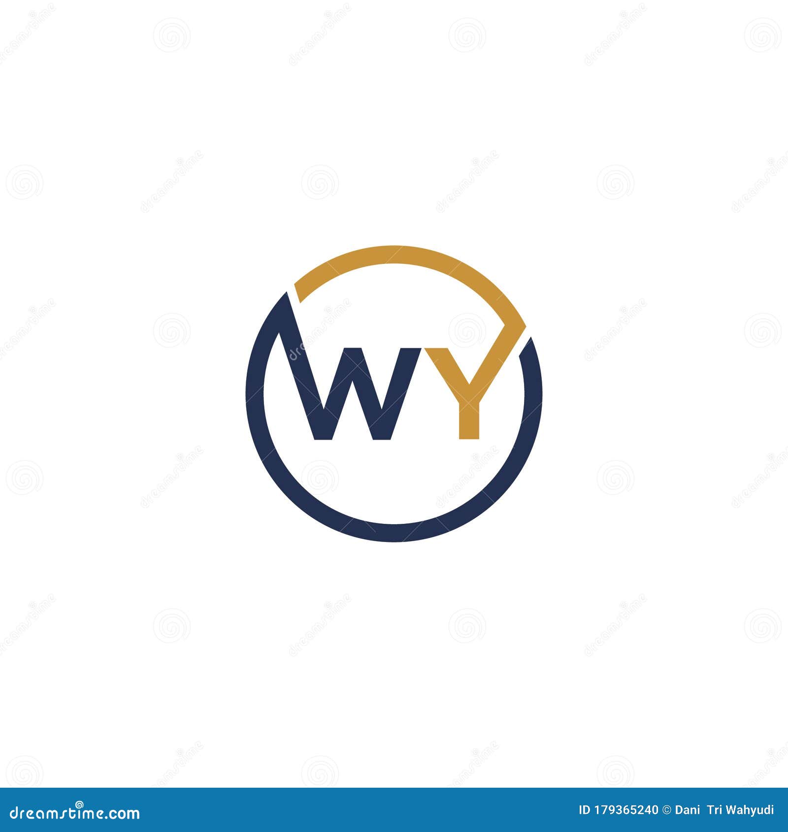 WY Letter Logo Icon Design Template Elements Stock Vector ...