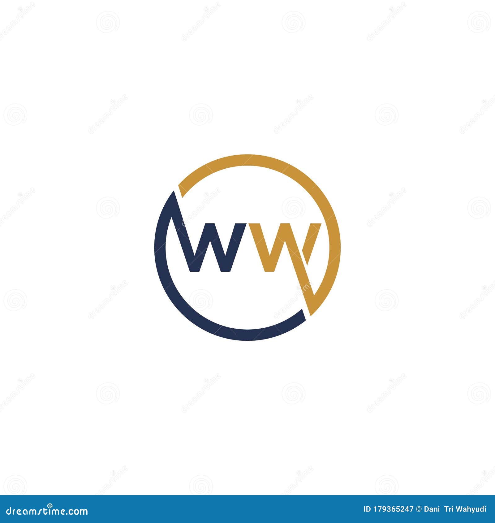 WW Letter Logo Icon Design Template Elements Stock Vector ...