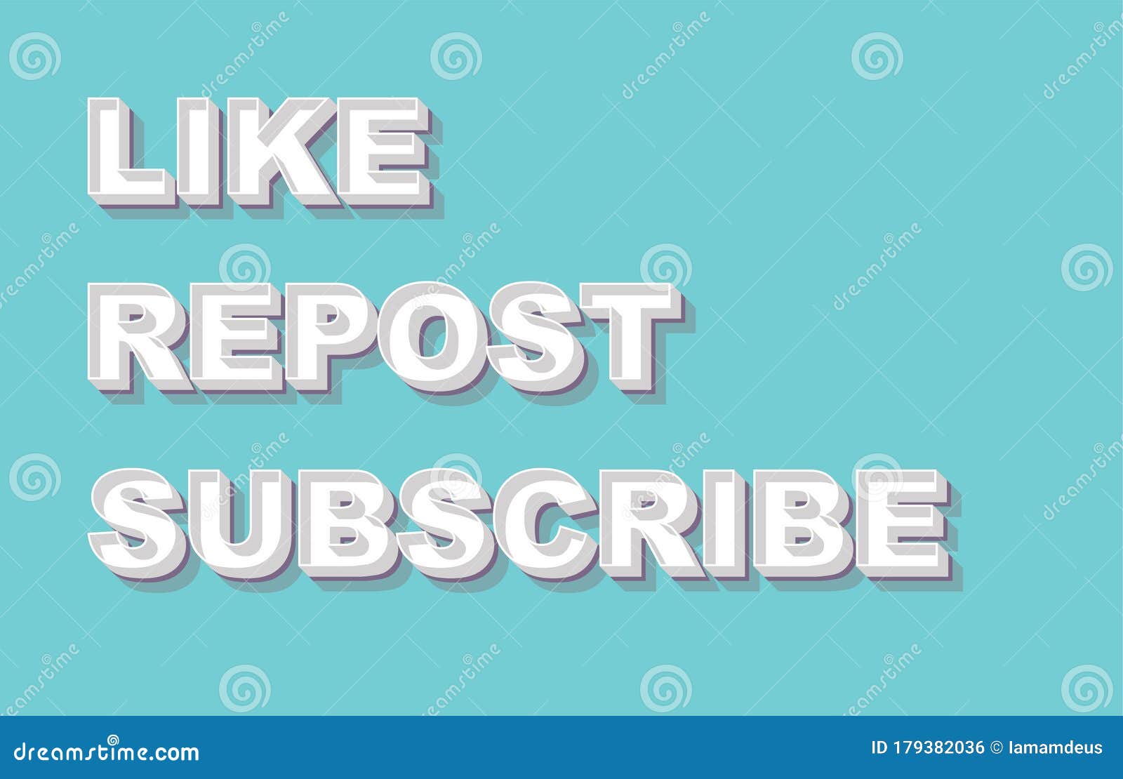 `Like, Repost, Subscribe` Typography Stock Vector - Illustration of ...