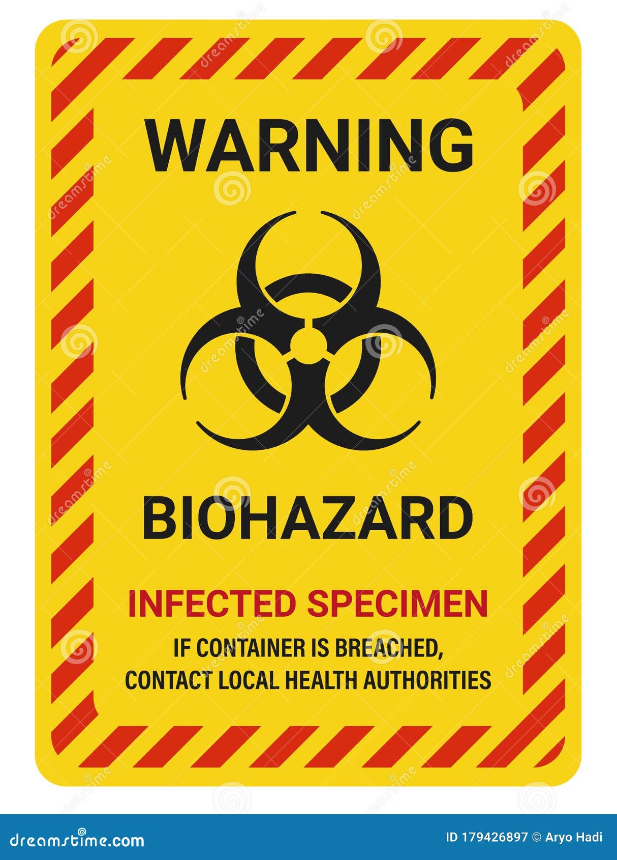 Warning Biohazard Poster Information Design Concept Editable Vector ...