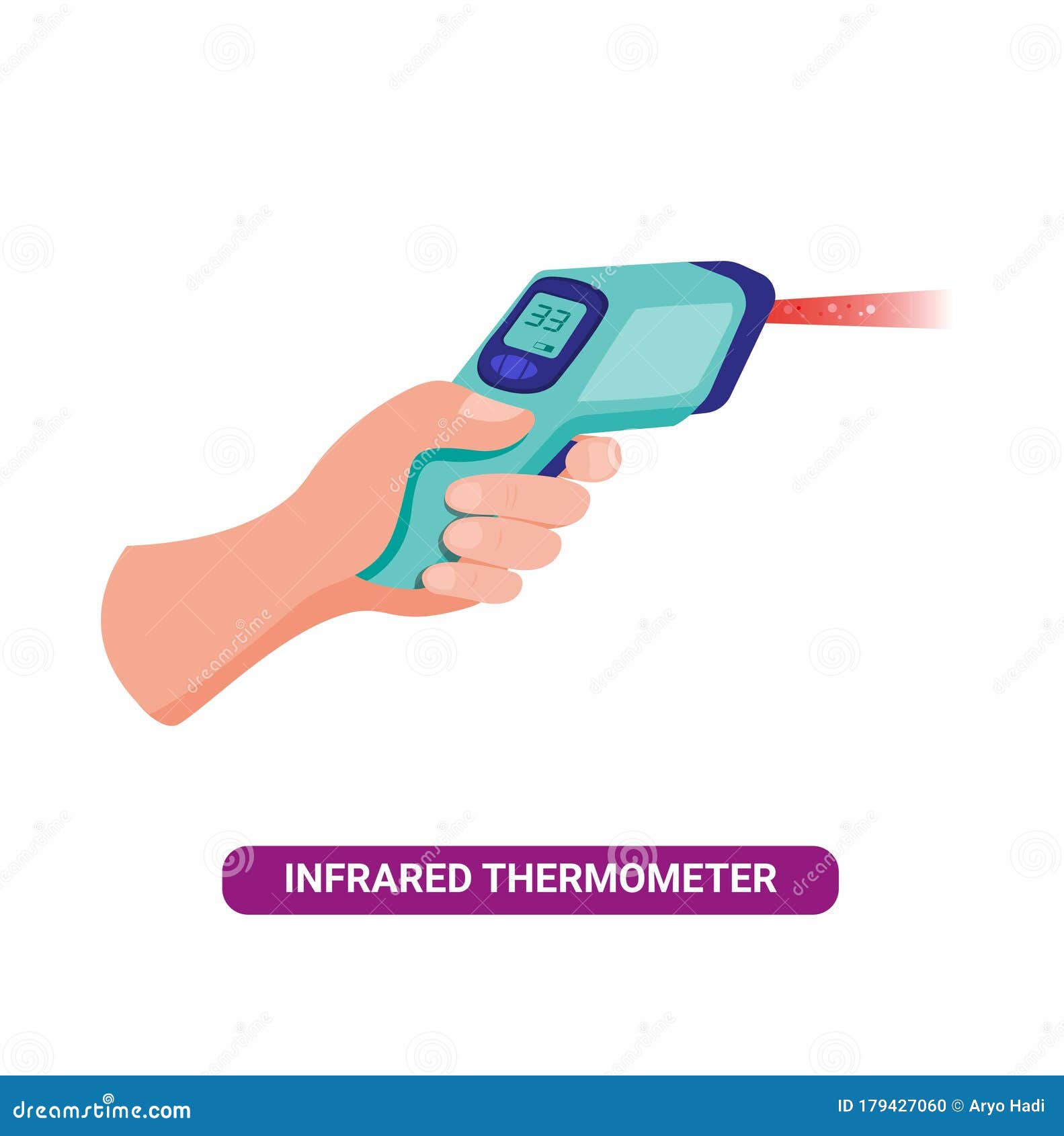Infrared Heat Wave Vector Illustration | CartoonDealer.com #94336104