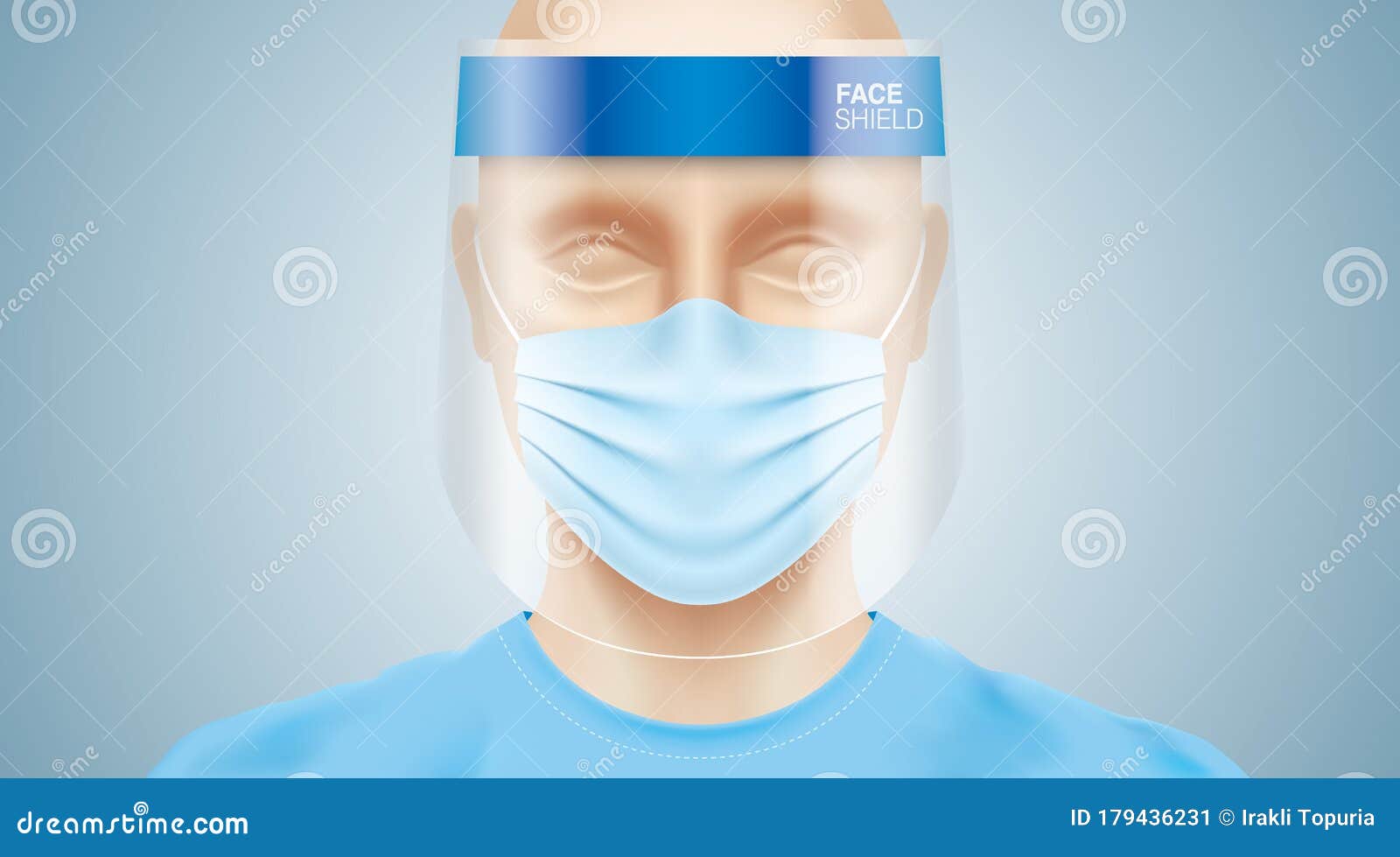 Face Shield Mask Icon. Face Glasses Eye Protection Safety Vector ...