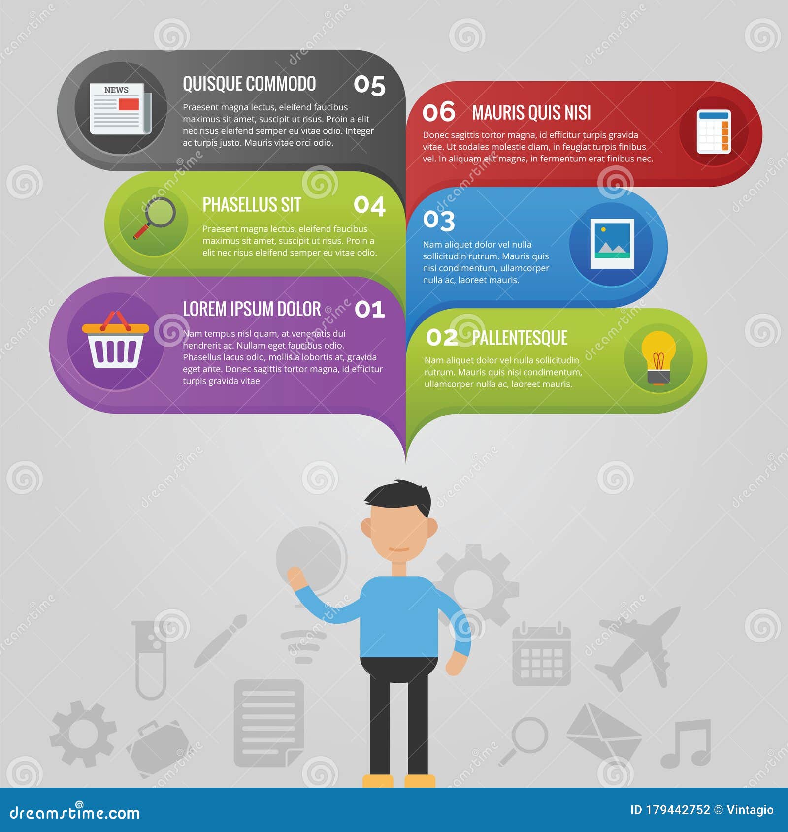 Infographic Speech Bubble stock vector. Illustration of data - 179442752