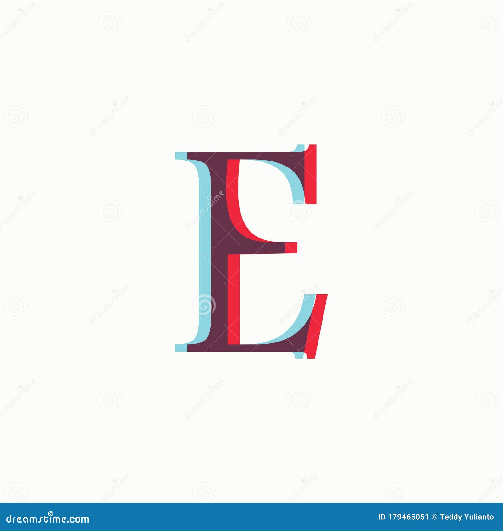 Unique Initial Letter E Logo Stock Vector - Illustration of alphabet ...