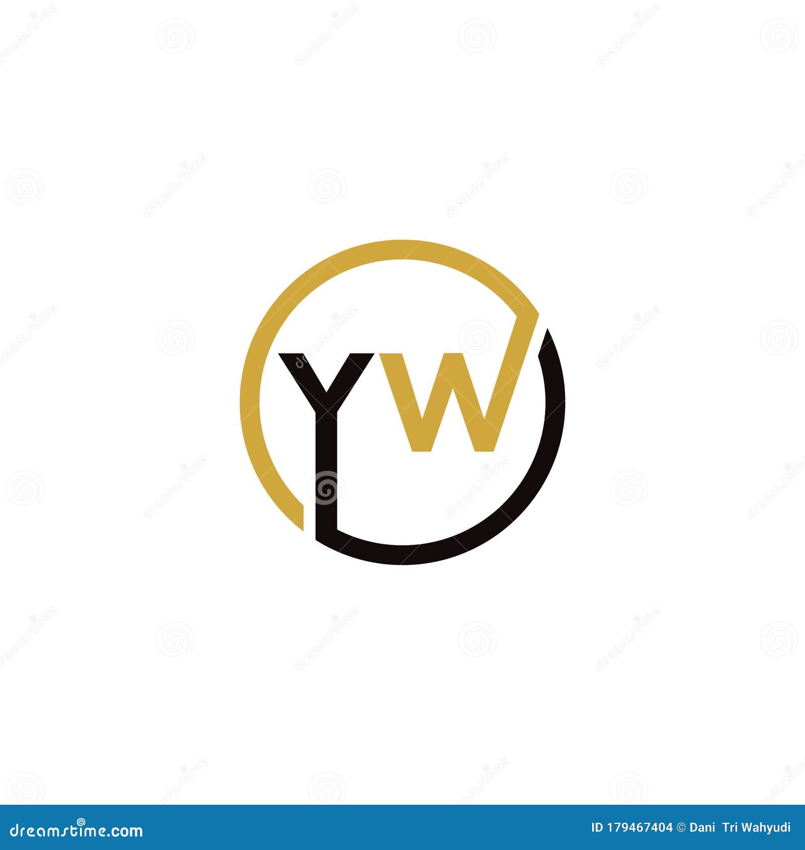 YW Letter Logo Icon Design Template Elements Stock Vector ...