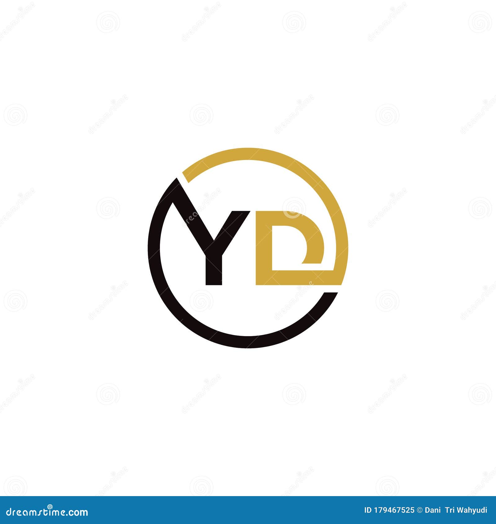 YD Letter Logo Icon Design Template Elements Stock Vector ...