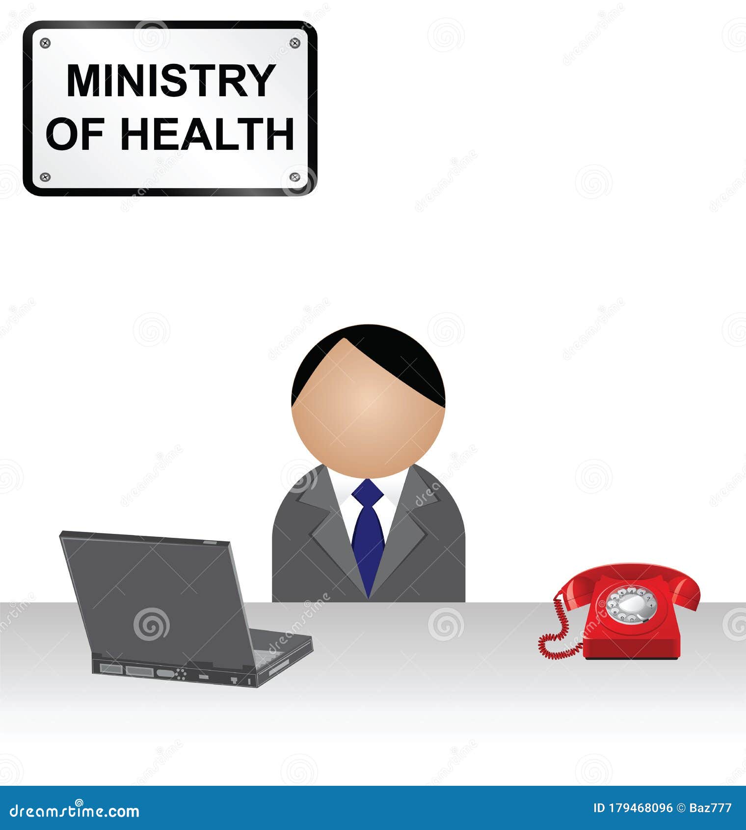 Ministry of Health Official Stock Vector - Illustration of minister ...