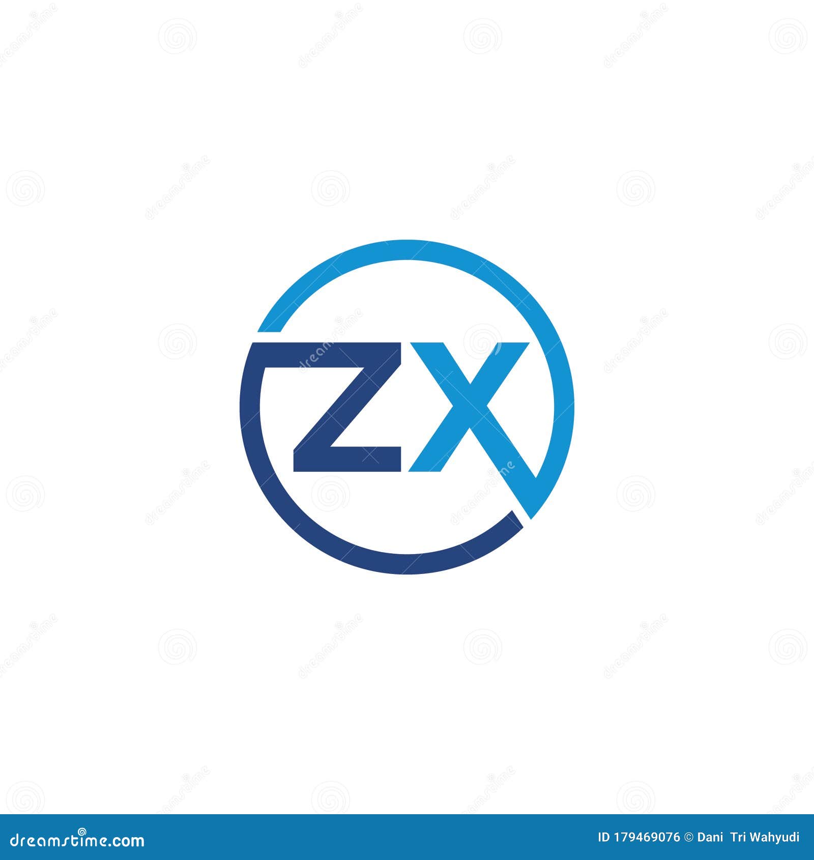 ZX Letter Logo Icon Design Template Elements Stock Vector ...