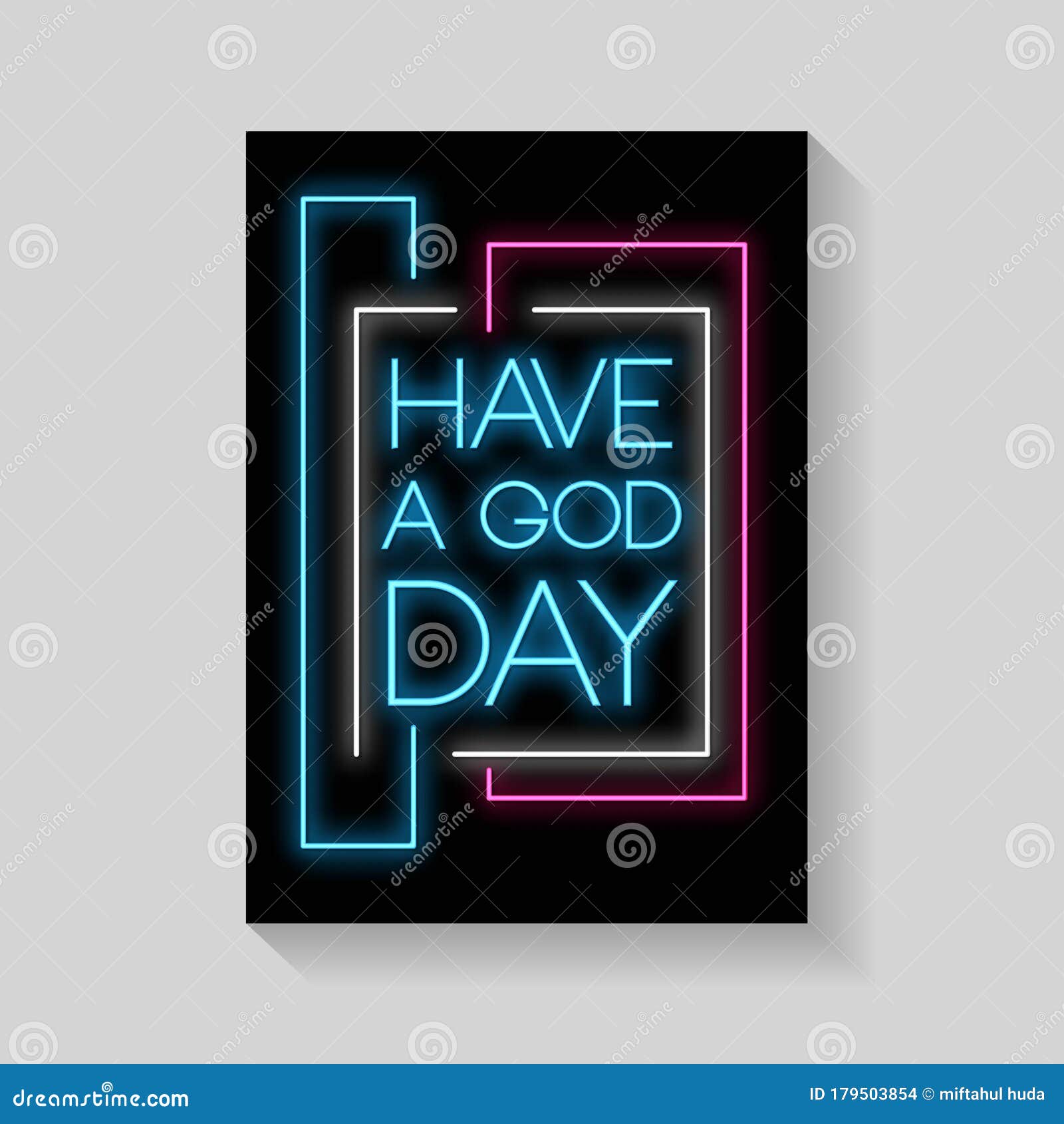 Have a Good Day Neon Signs Style Text Vector Stock Vector ...