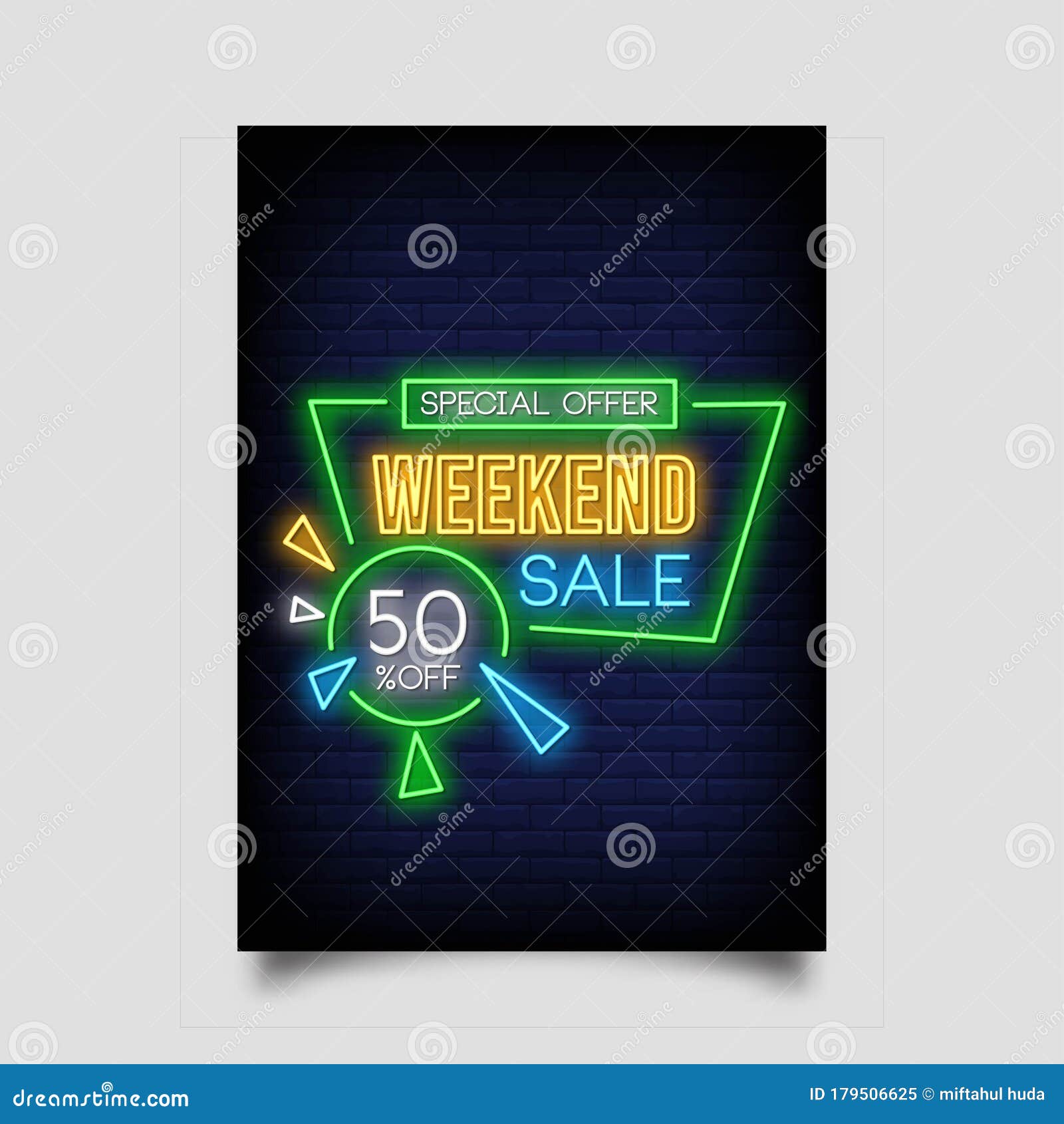 Weekend Sale Neon Signs Style Text Vector Stock Vector - Illustration ...