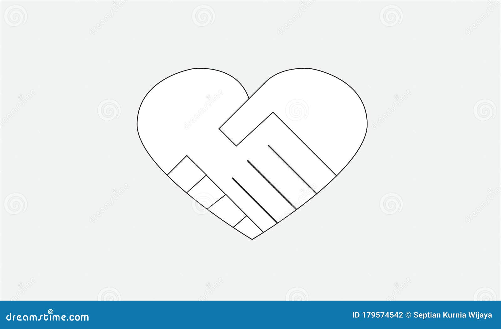 Handshake, U-shaped Logo, Union Concept, Teamwork Symbol Cartoon Vector ...