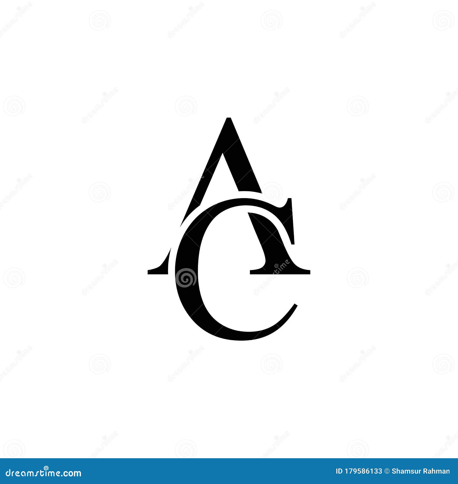 Initial Letter Ac Logo or Ca Logo Vector Design Template Stock Vector ...