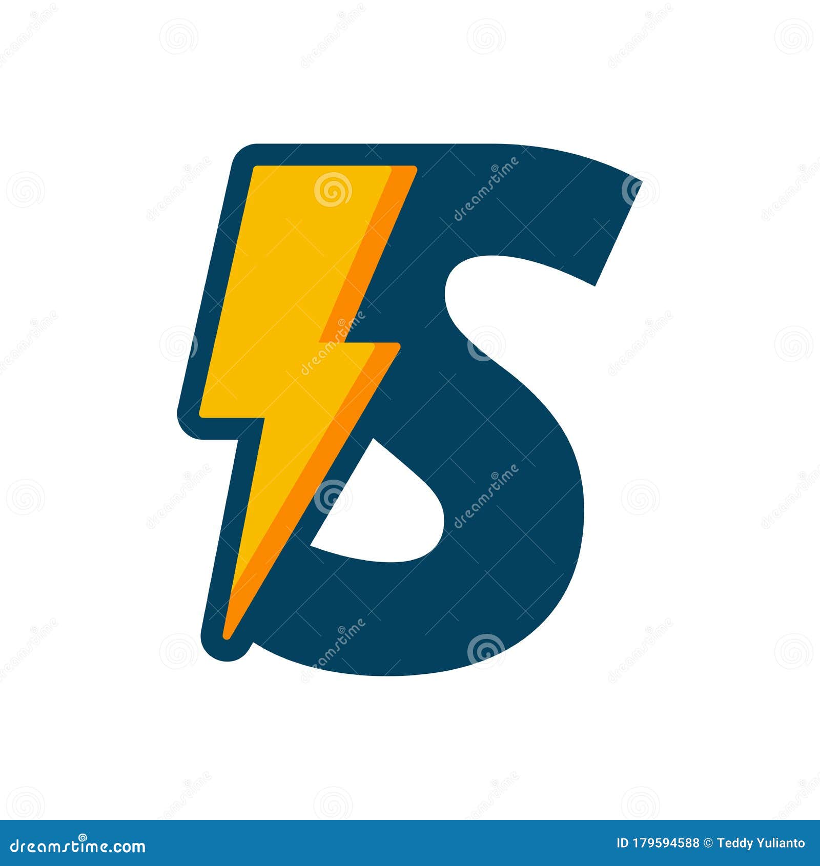 Strong Initial S Bolt logo stock vector. Illustration of initial ...