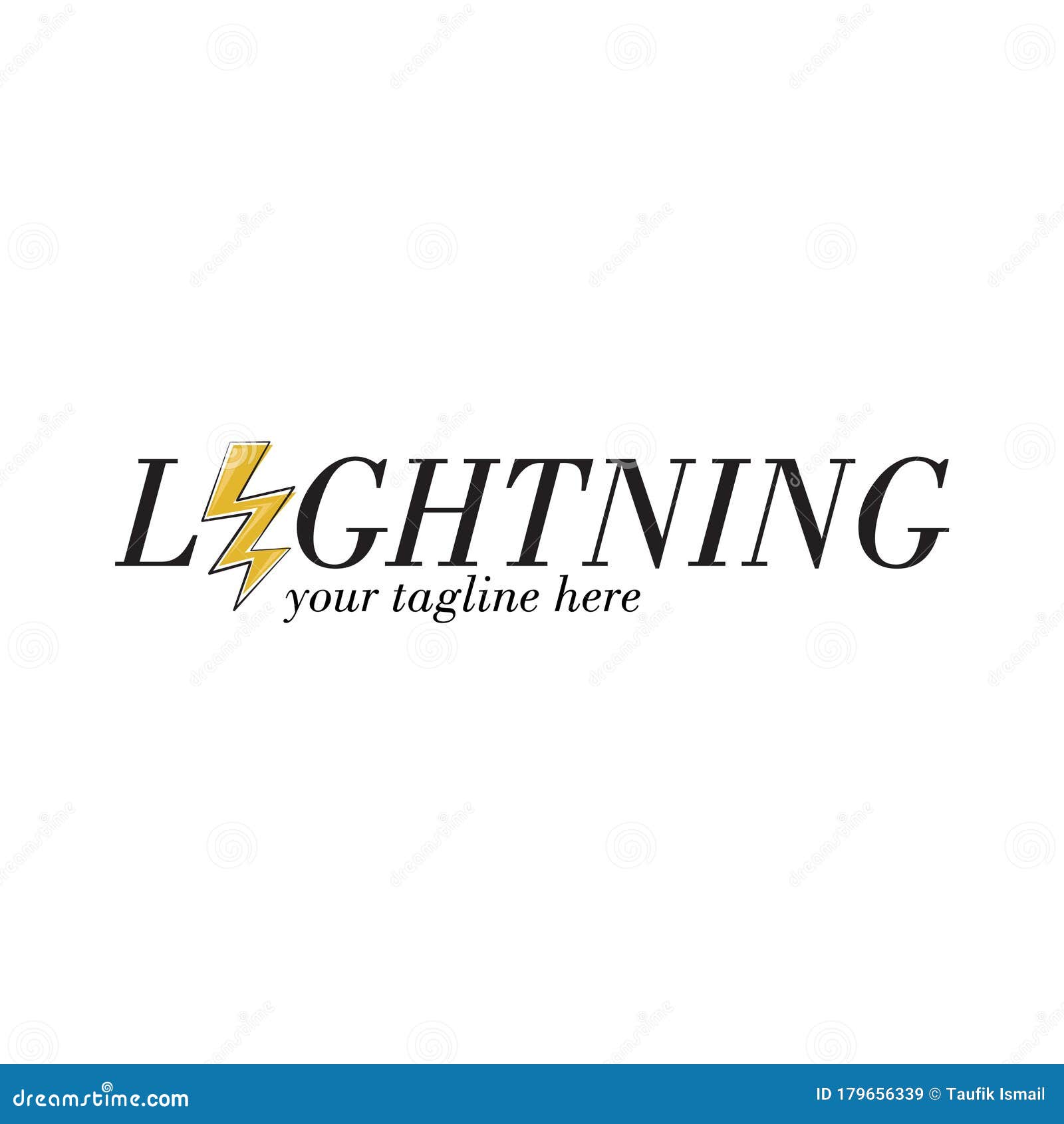 Lightning Logo Vector, Lightning Logo Template Stock Vector ...