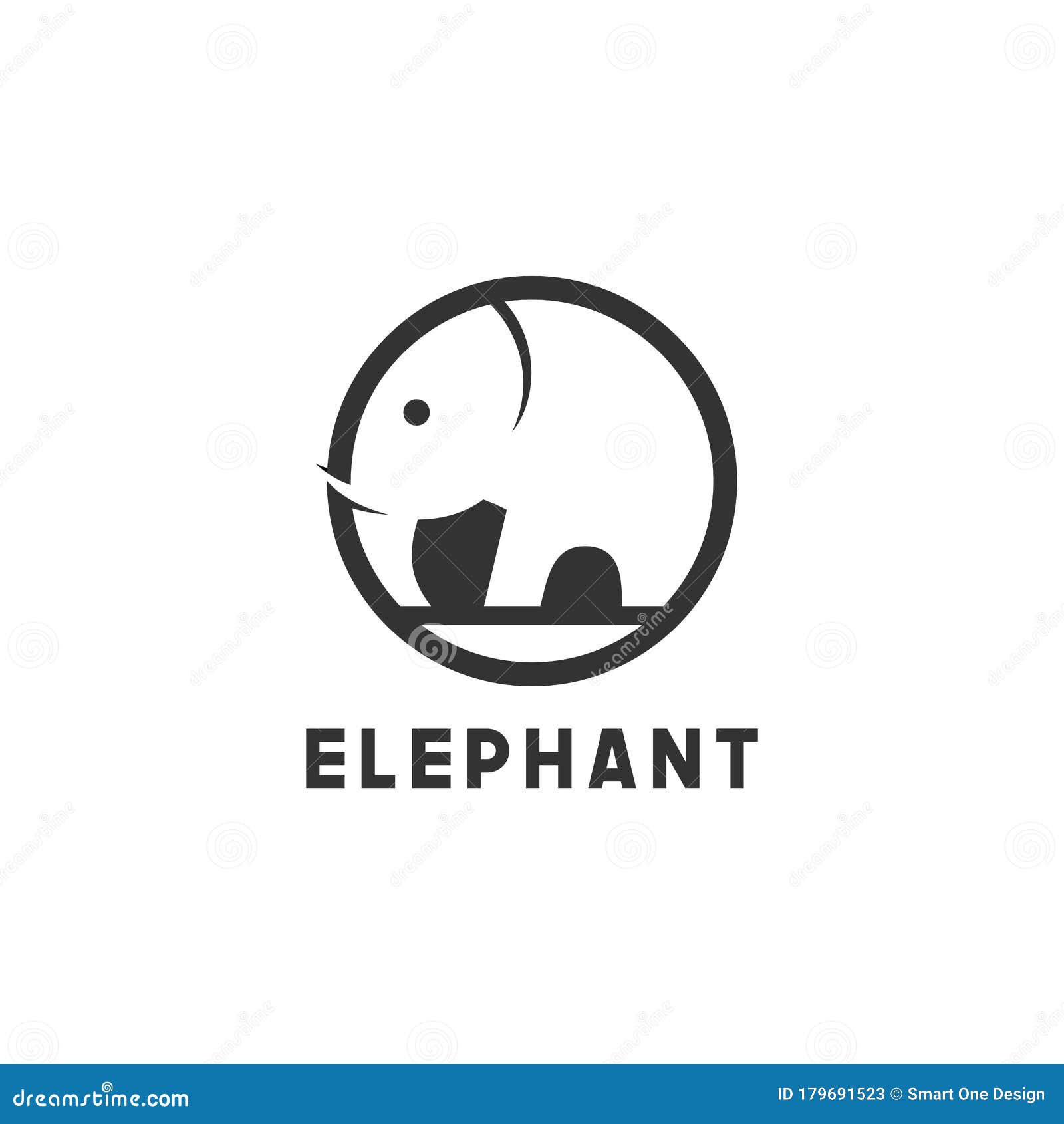 Elephant Logo Template Vector Illustration Stock Vector - Illustration ...