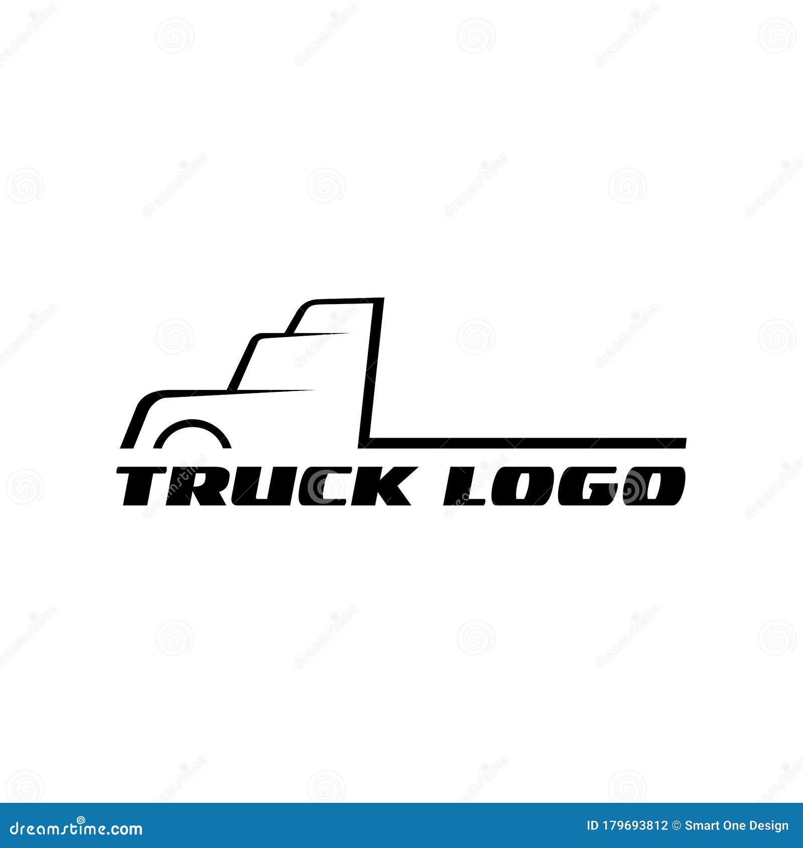 Truck design outline logo - bxelt