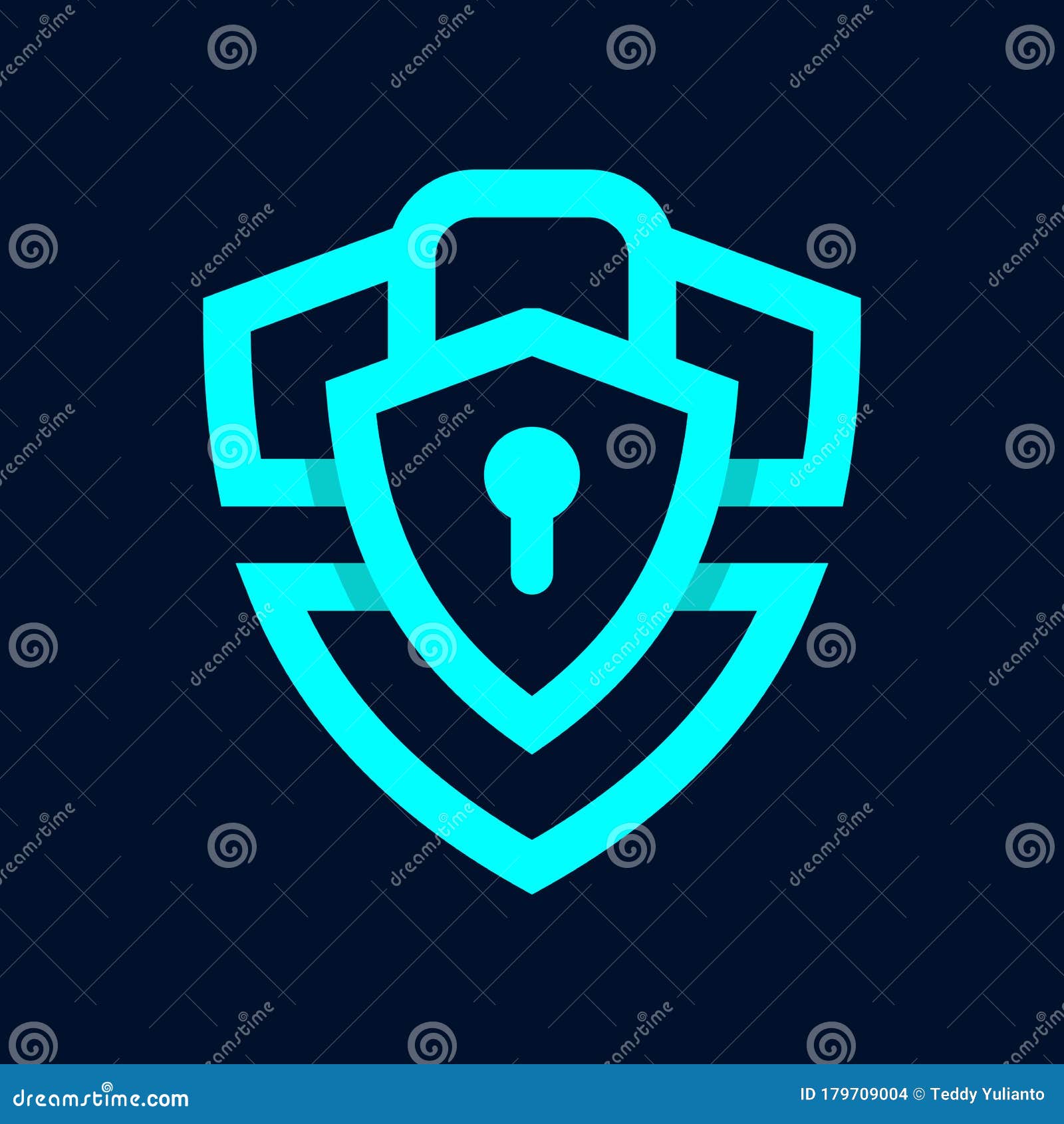 Blue Security and Lock Logo Stock Vector - Illustration of blocked ...