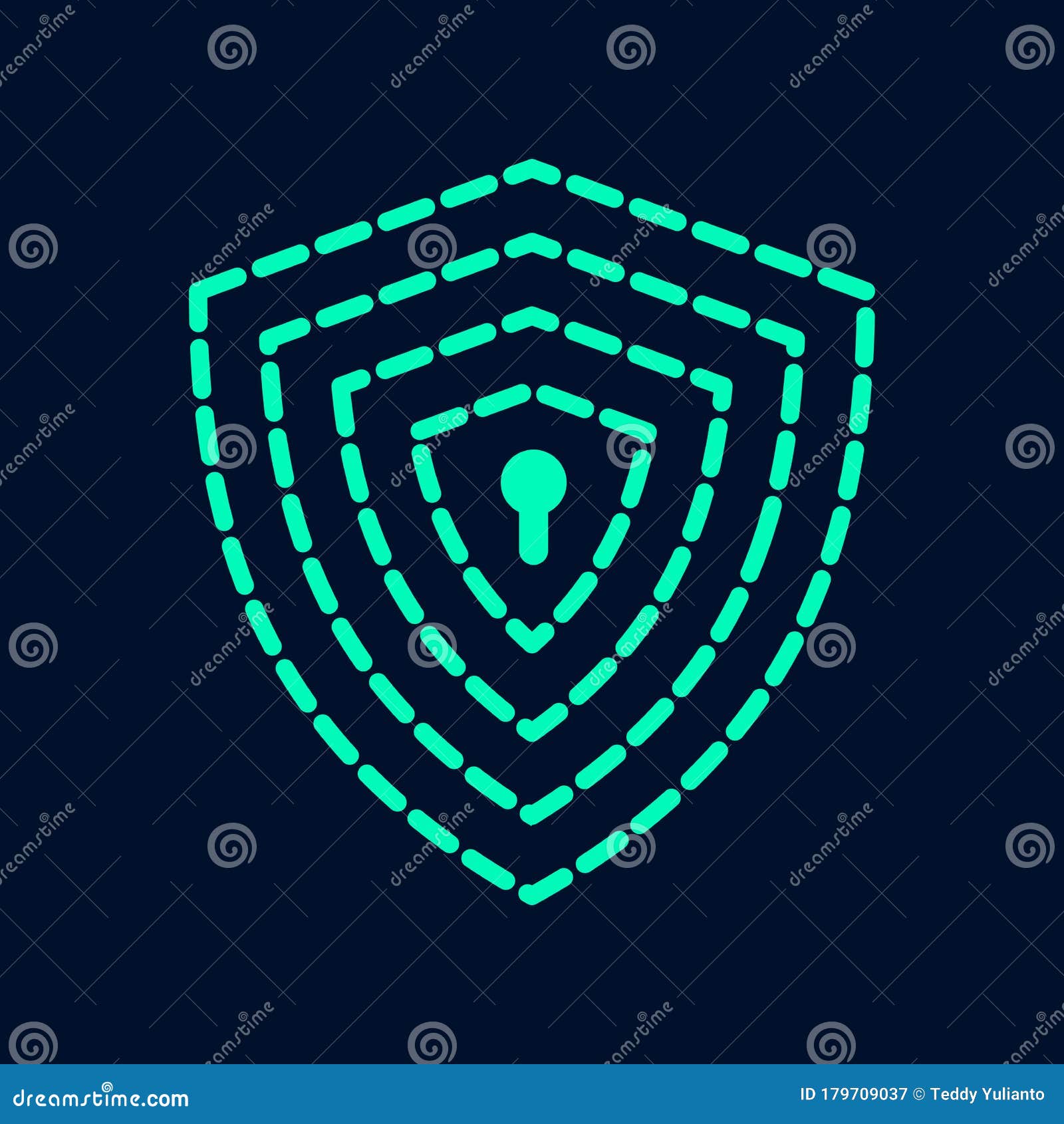 Blue Security and Lock Logo Stock Vector - Illustration of corporate ...