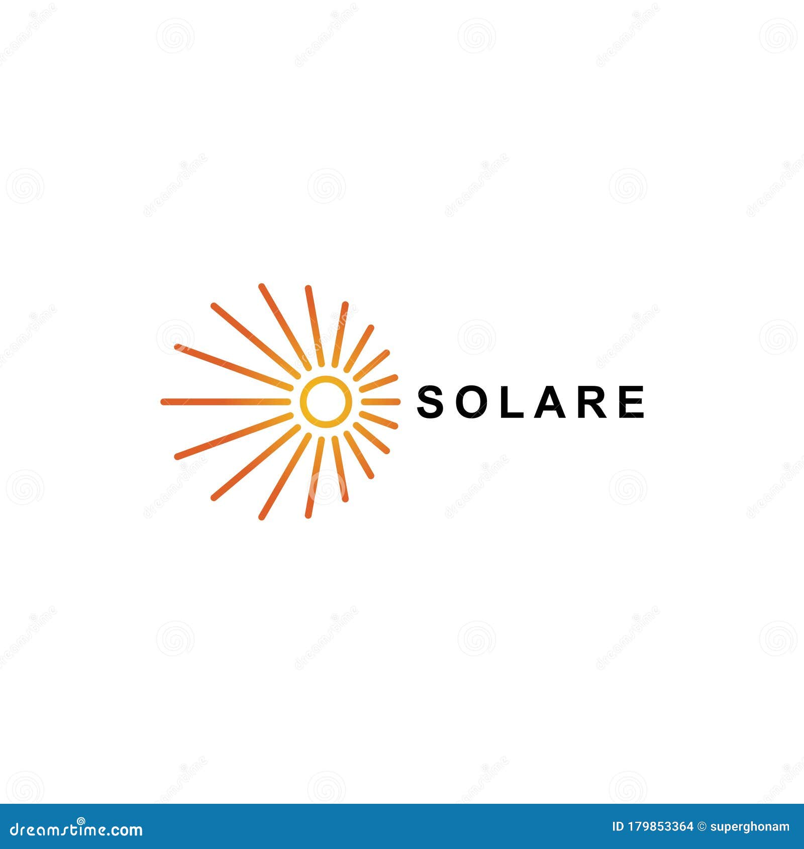 Solar Symbol Logo Design Template Stock Vector - Illustration of ...