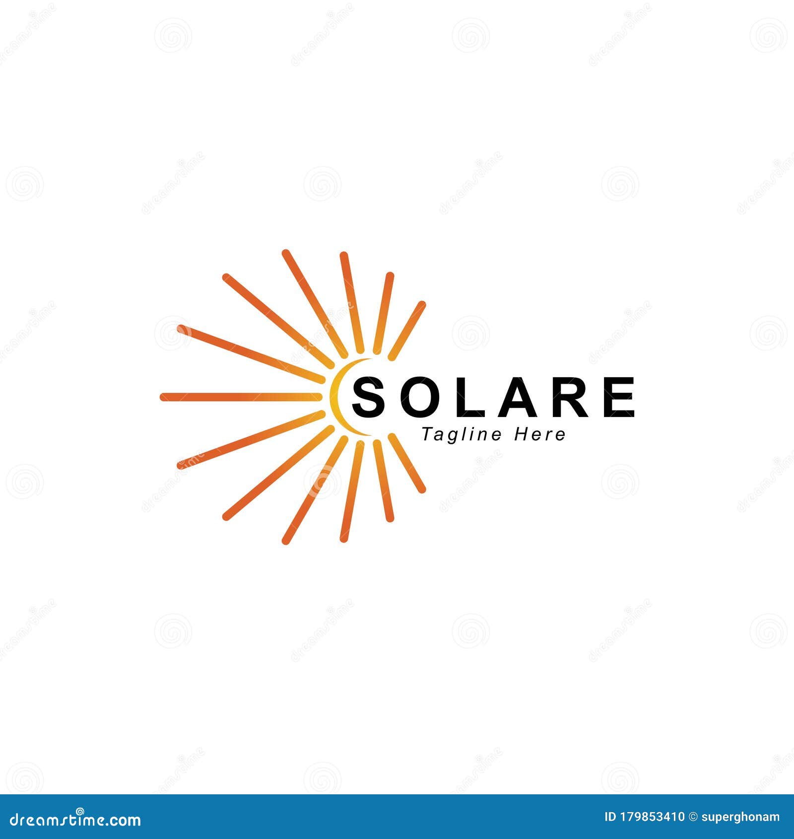 Solar Symbol Logo Design Template Stock Vector - Illustration of ...