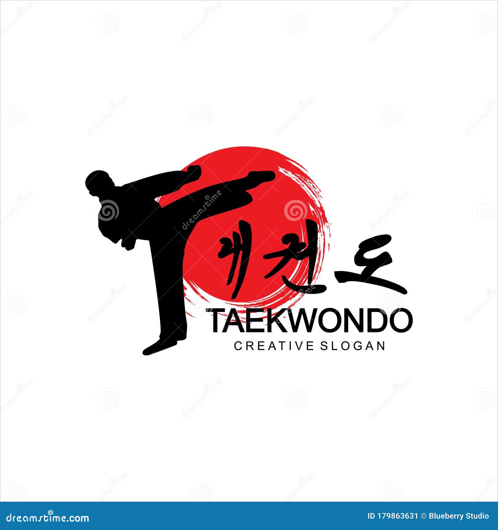 Taekwondo Logo Fight Design Vector . Karate Logo Mascot Design Template ...