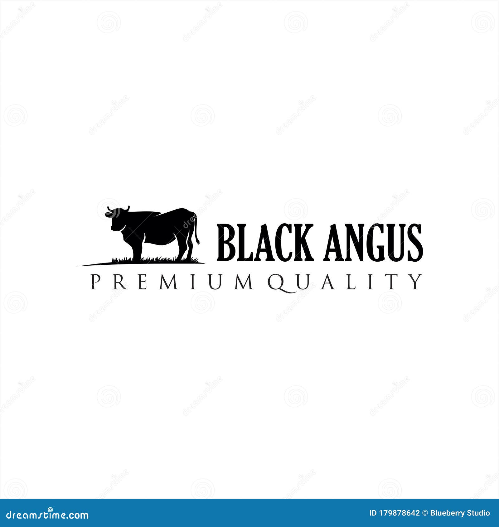 Black Angus Logo Design Template Cow Farm Logo . Angus Cow Logo ...