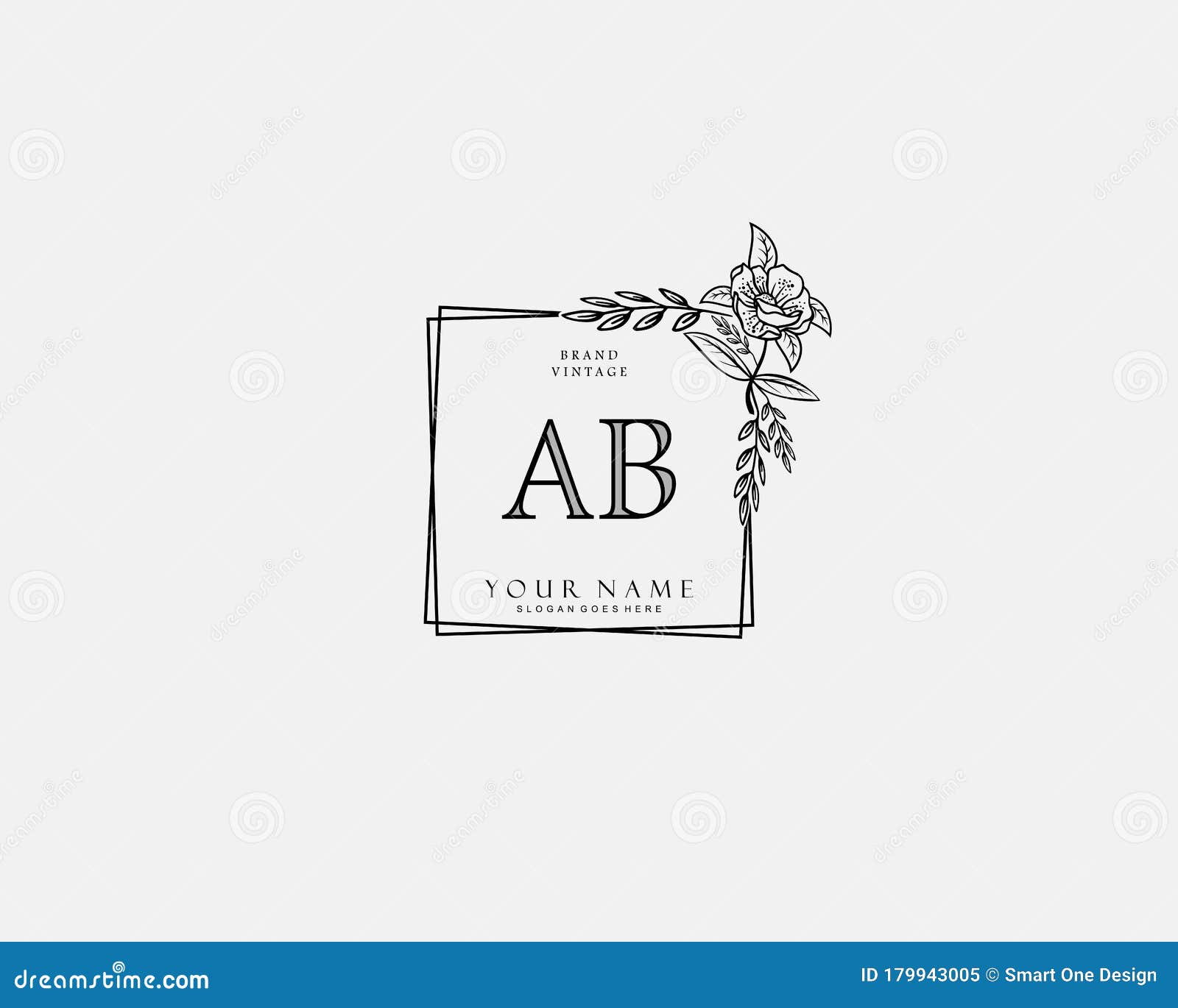 Initial AB Signature Logo Template Vector Stock Vector - Illustration ...