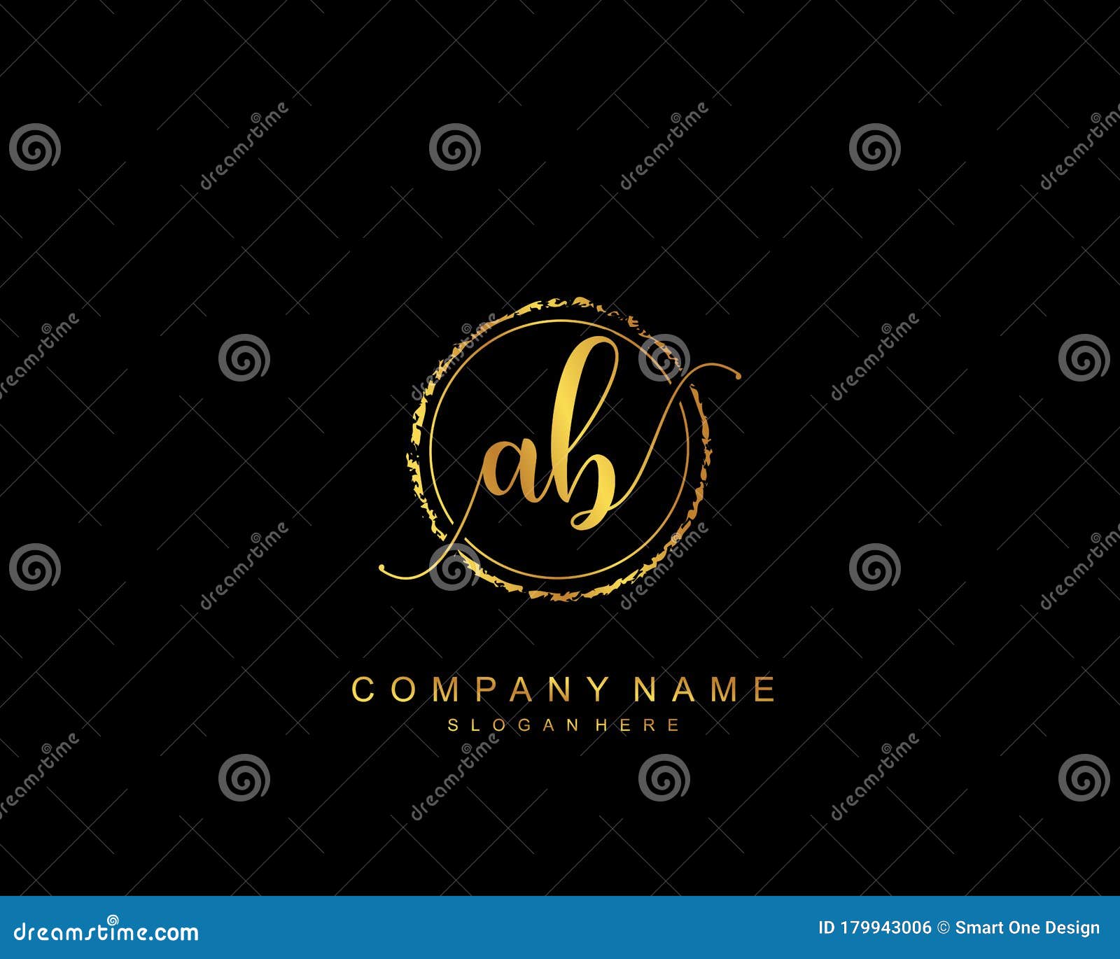 Initial AB Signature Logo Template Vector Stock Vector - Illustration ...