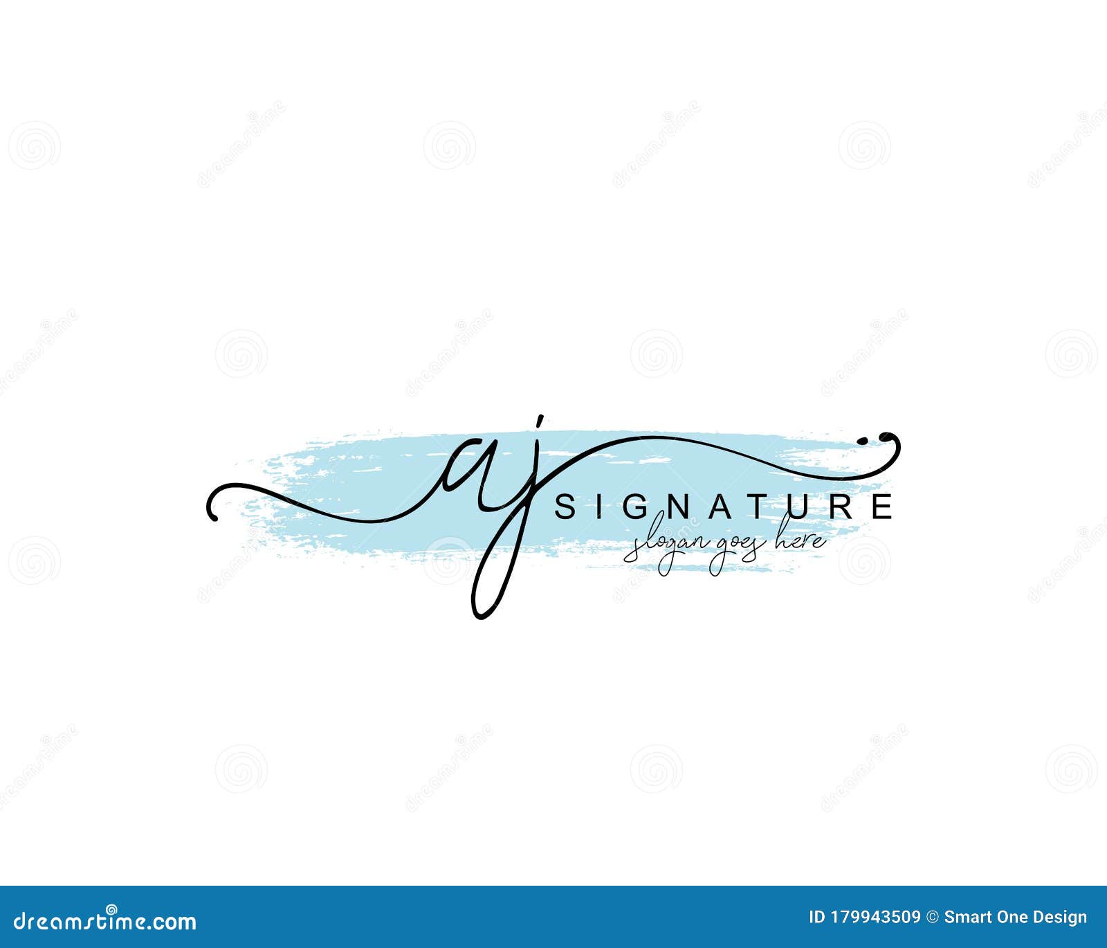 Initial AJ Signature Logo Template Vector Stock Vector - Illustration ...