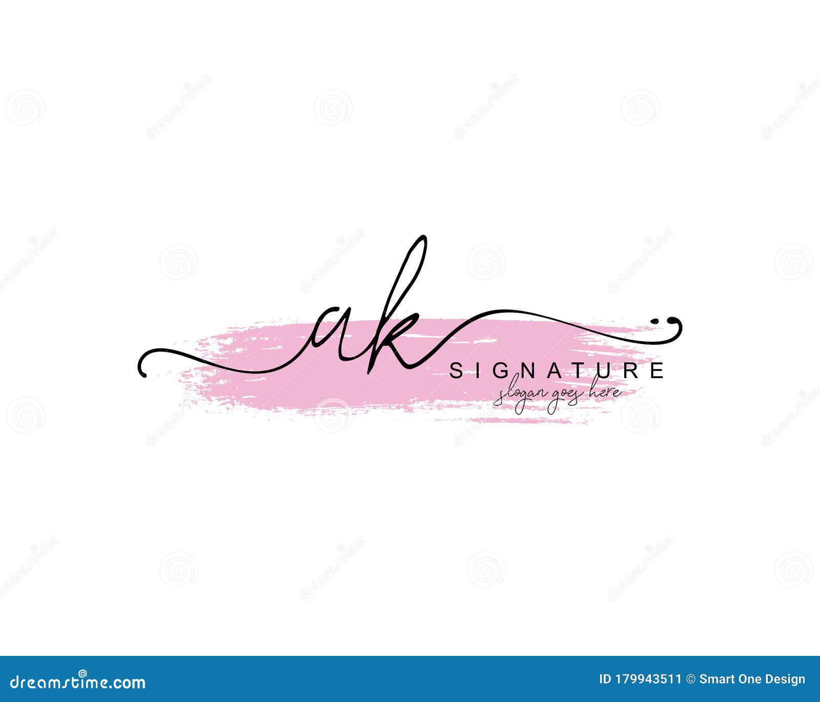 Initial AK Signature Logo Template Vector Stock Vector - Illustration ...