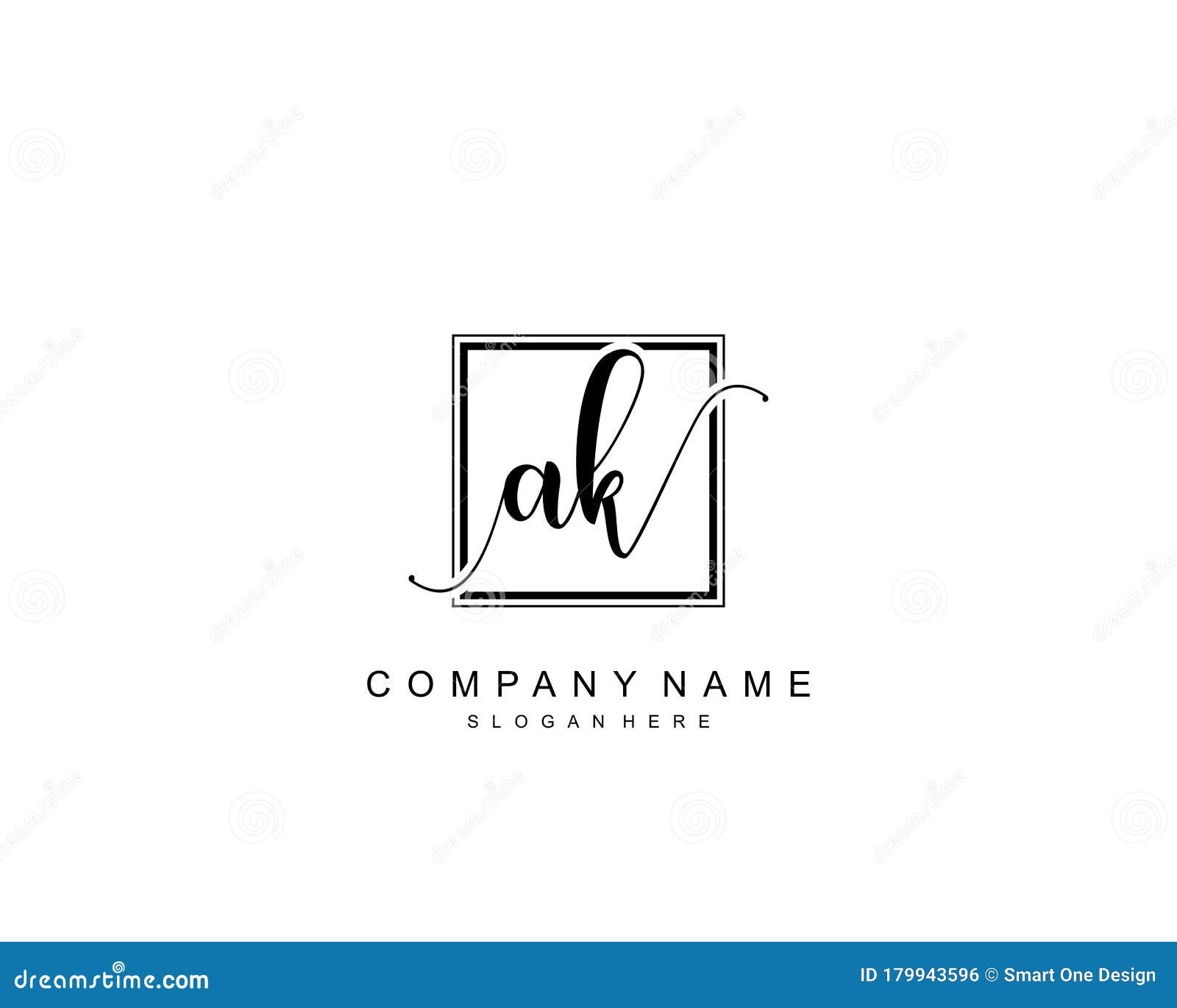 Initial AK Signature Logo Template Vector Stock Vector - Illustration ...