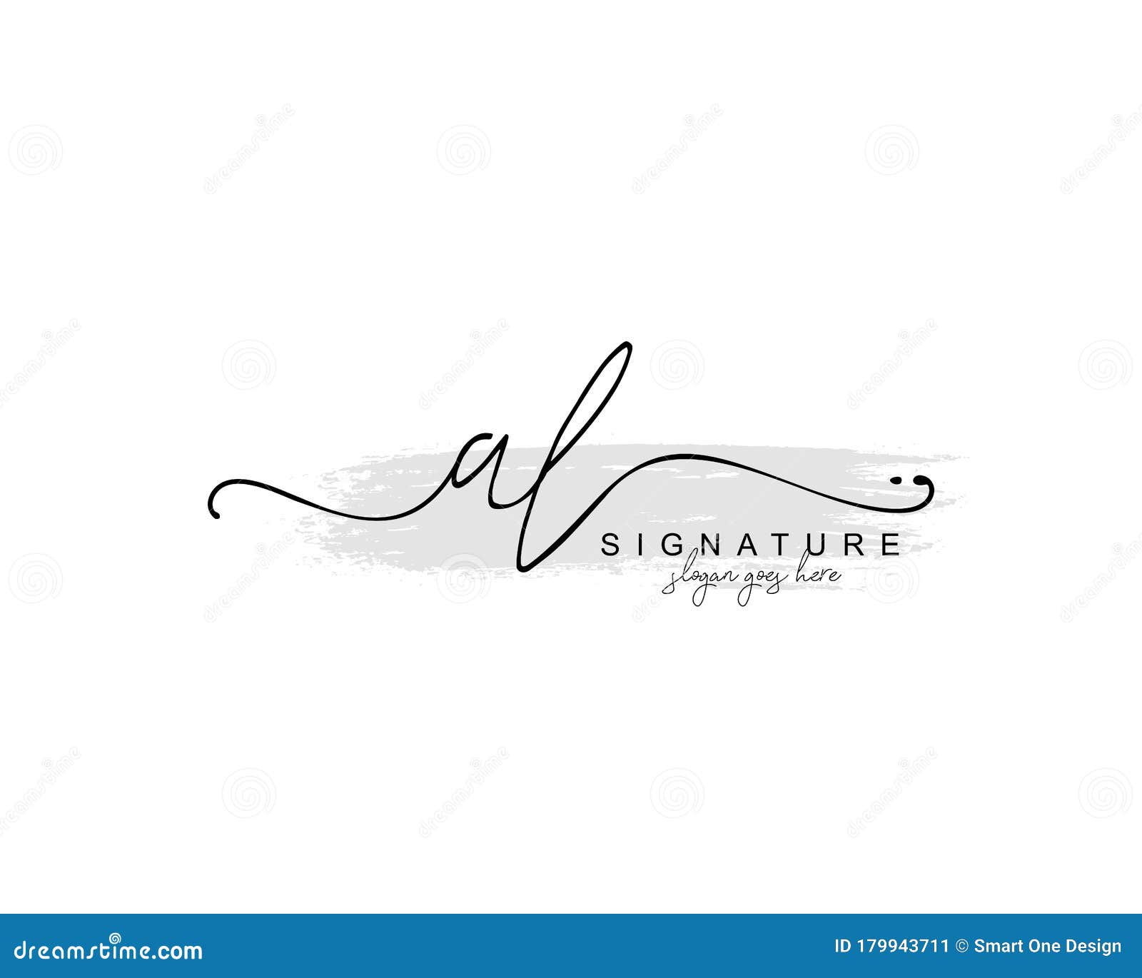 Initial AL Signature Logo Template Vector Stock Vector - Illustration ...