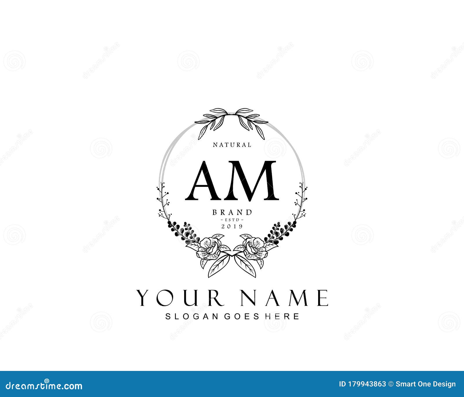 Initial am Signature Logo Template Vector Stock Vector - Illustration ...