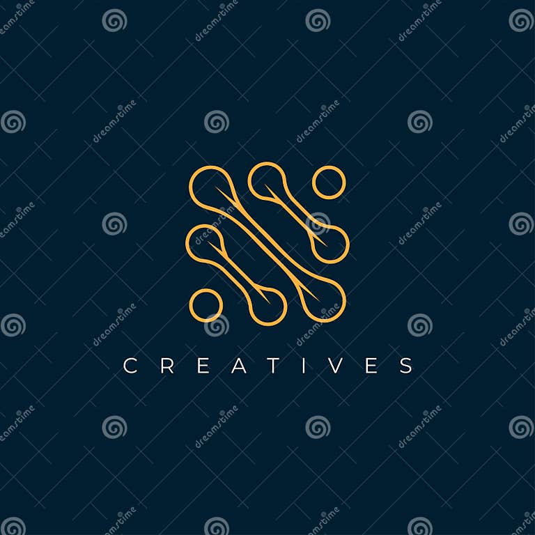 Abstract Technology Logo Symbol Stock Vector - Illustration of internet ...