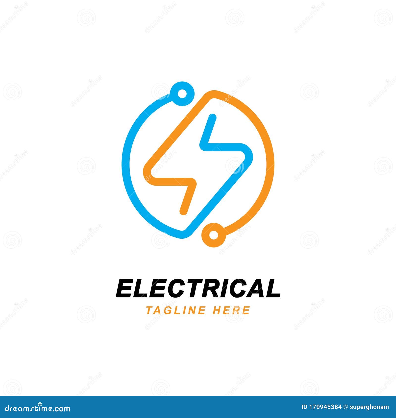 Electrical Logo Design Vector Template Stock Vector - Illustration of ...