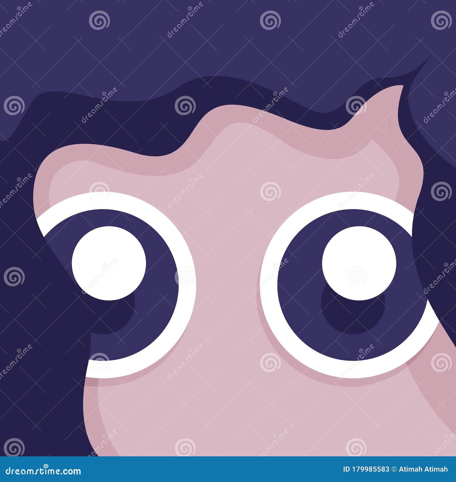 User Avatar with Cute and Flat Style Stock Vector - Illustration of ...