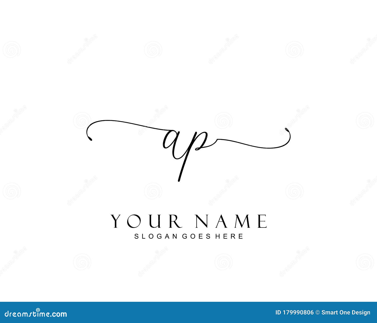 Initial AP Signature Logo Template Vector Stock Vector - Illustration ...