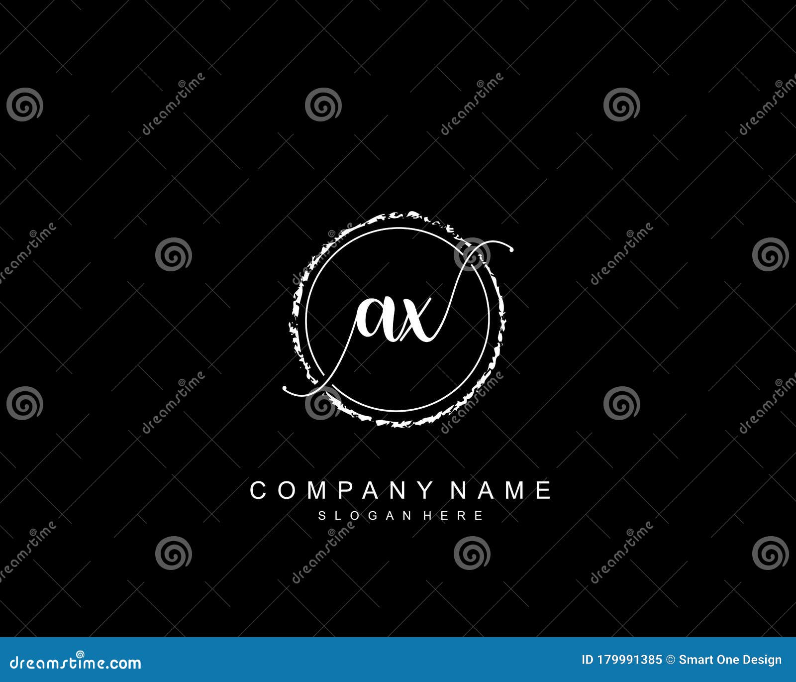 Initial AX Signature Logo Template Vector Stock Illustration ...