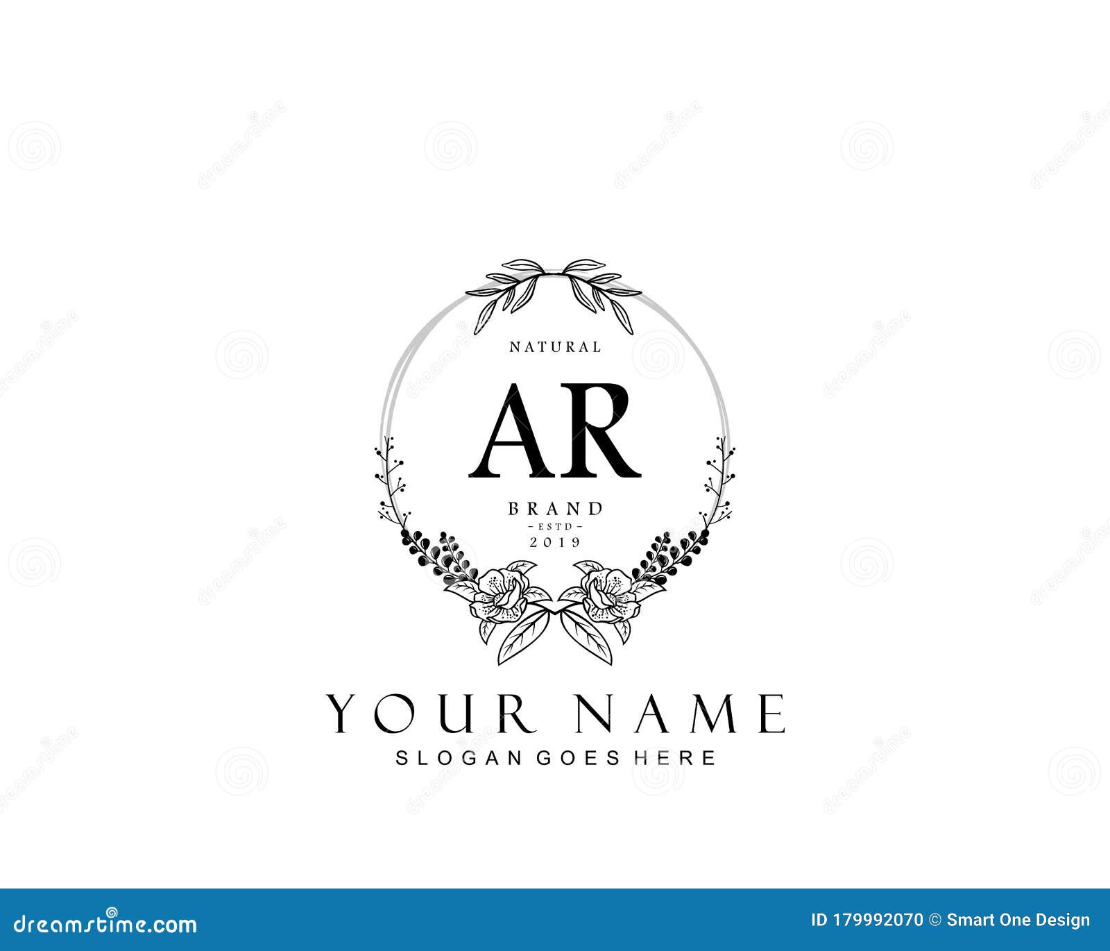 Initial AR Signature Logo Template Vector Stock Vector - Illustration ...